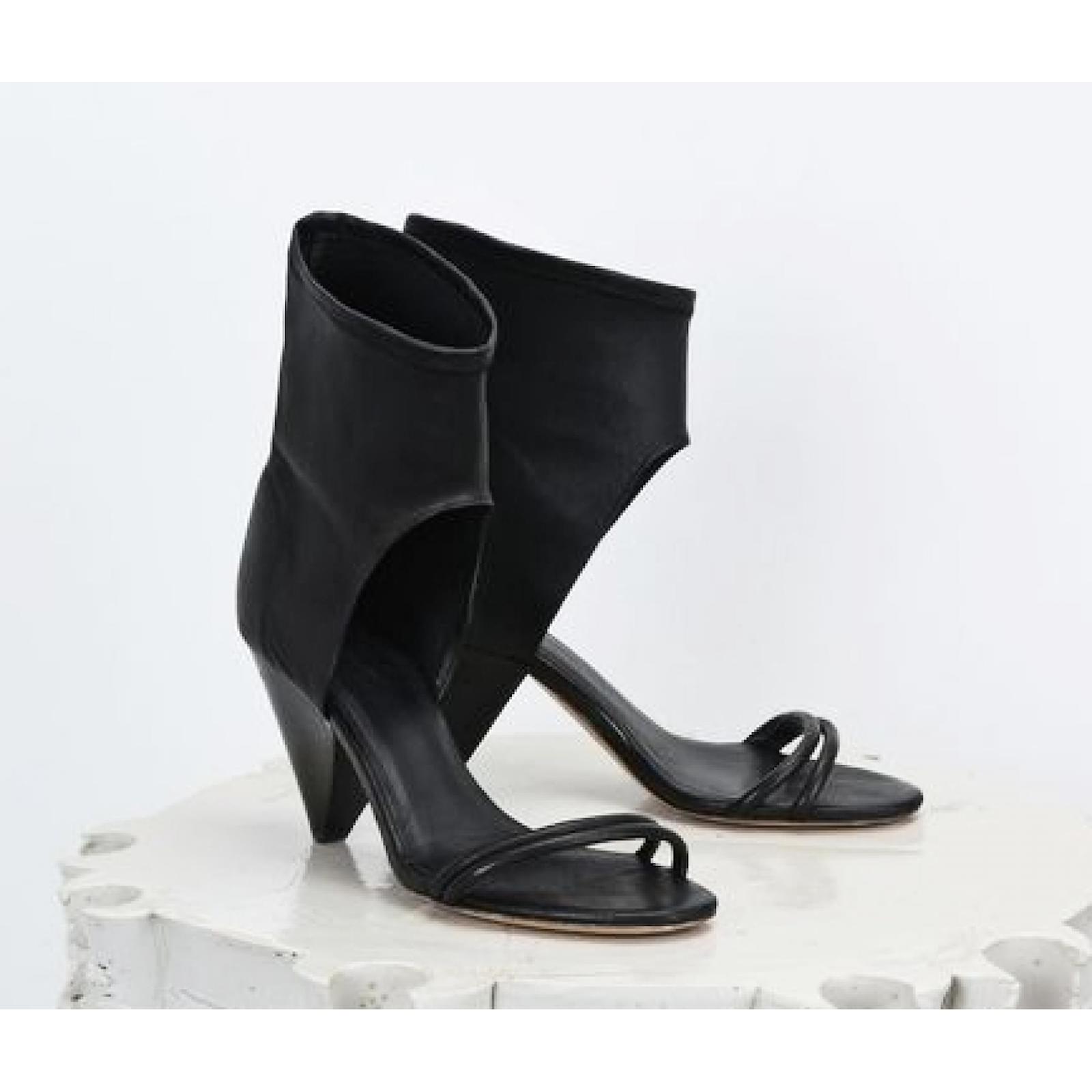 Isabel Marant Heels Black Leather ref.78529 - Joli Closet