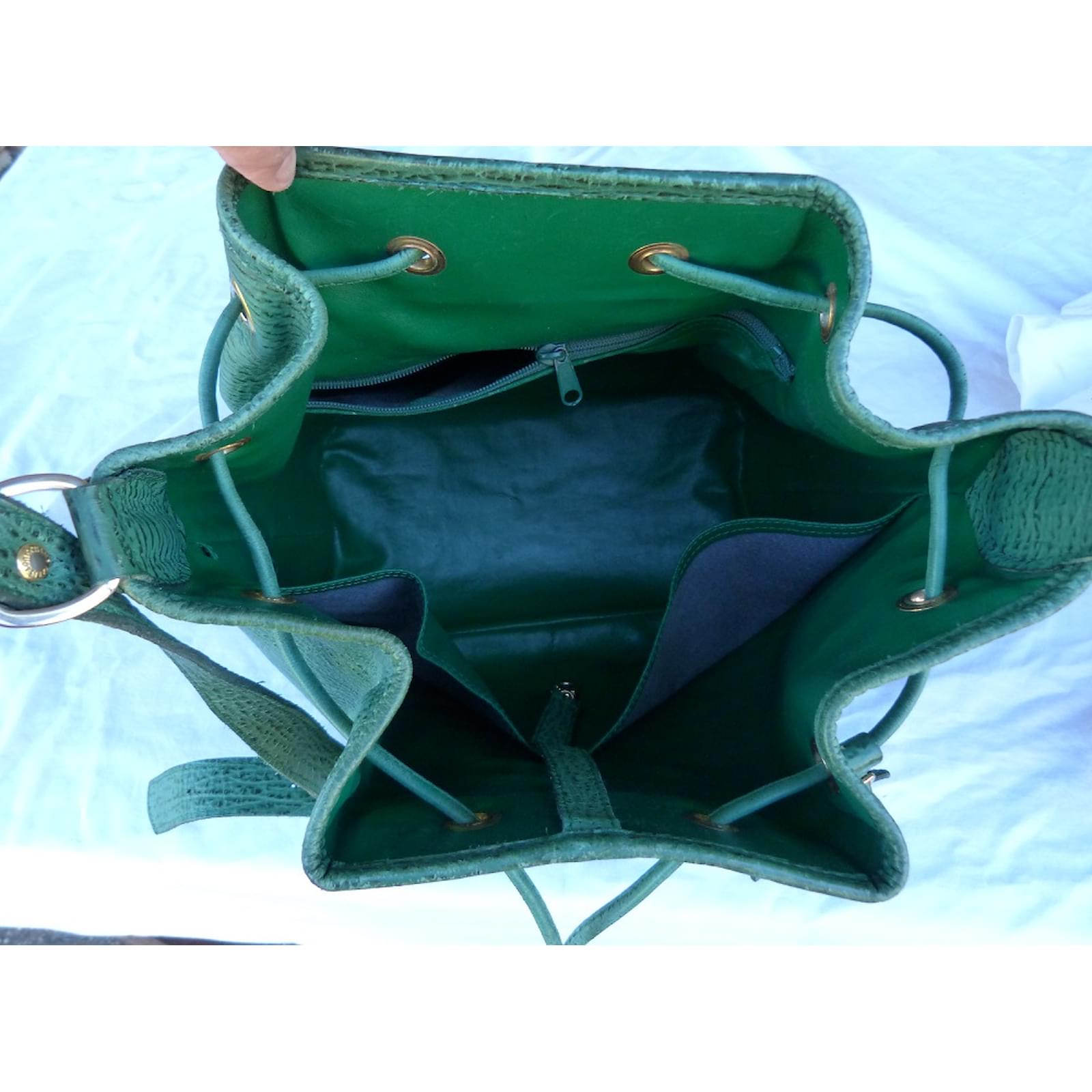 Longchamp Sacs à main Cuirs exotiques Vert ref.81593 - Joli Closet