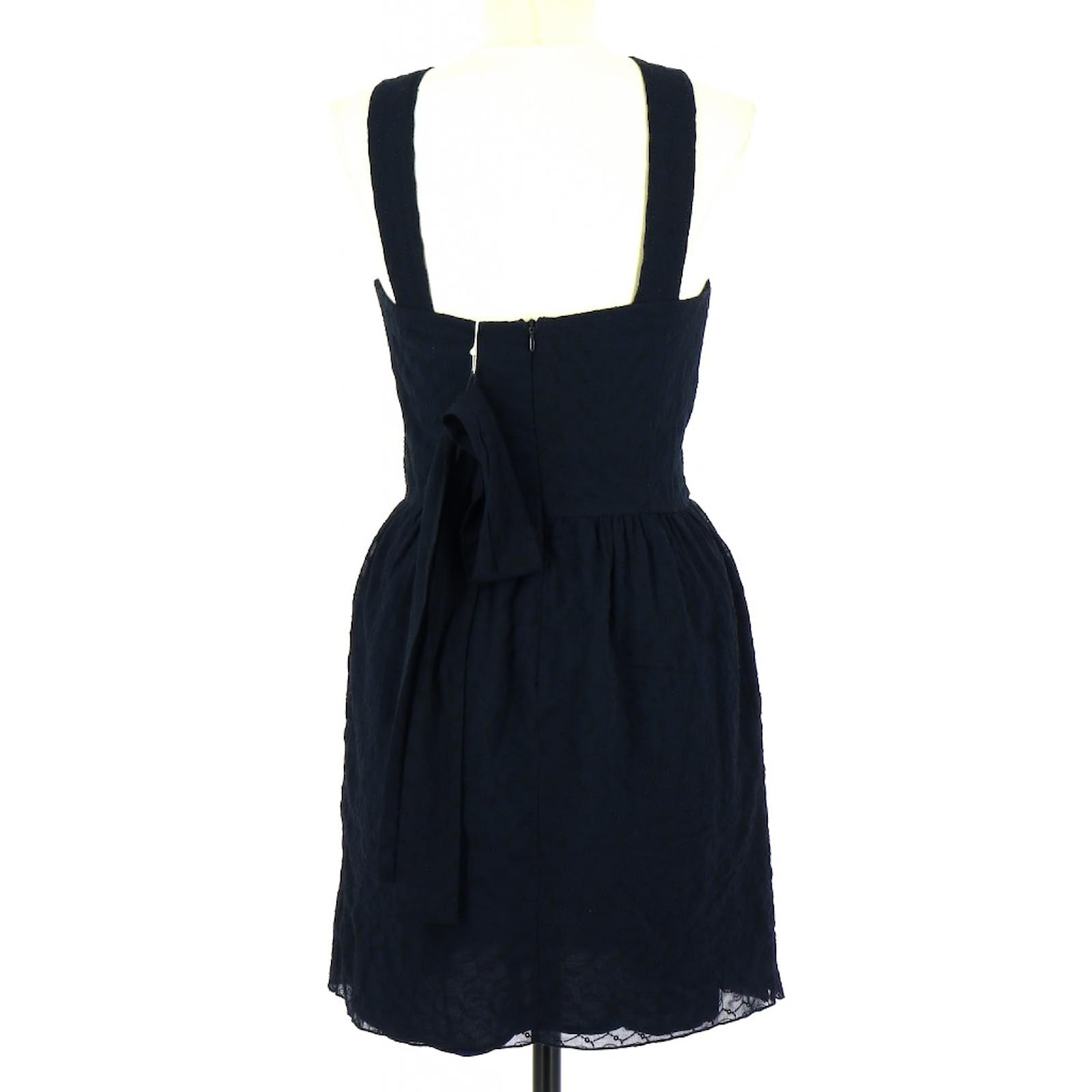 Maje Robe Polyester Bleu Marine ref.81900 - Joli Closet