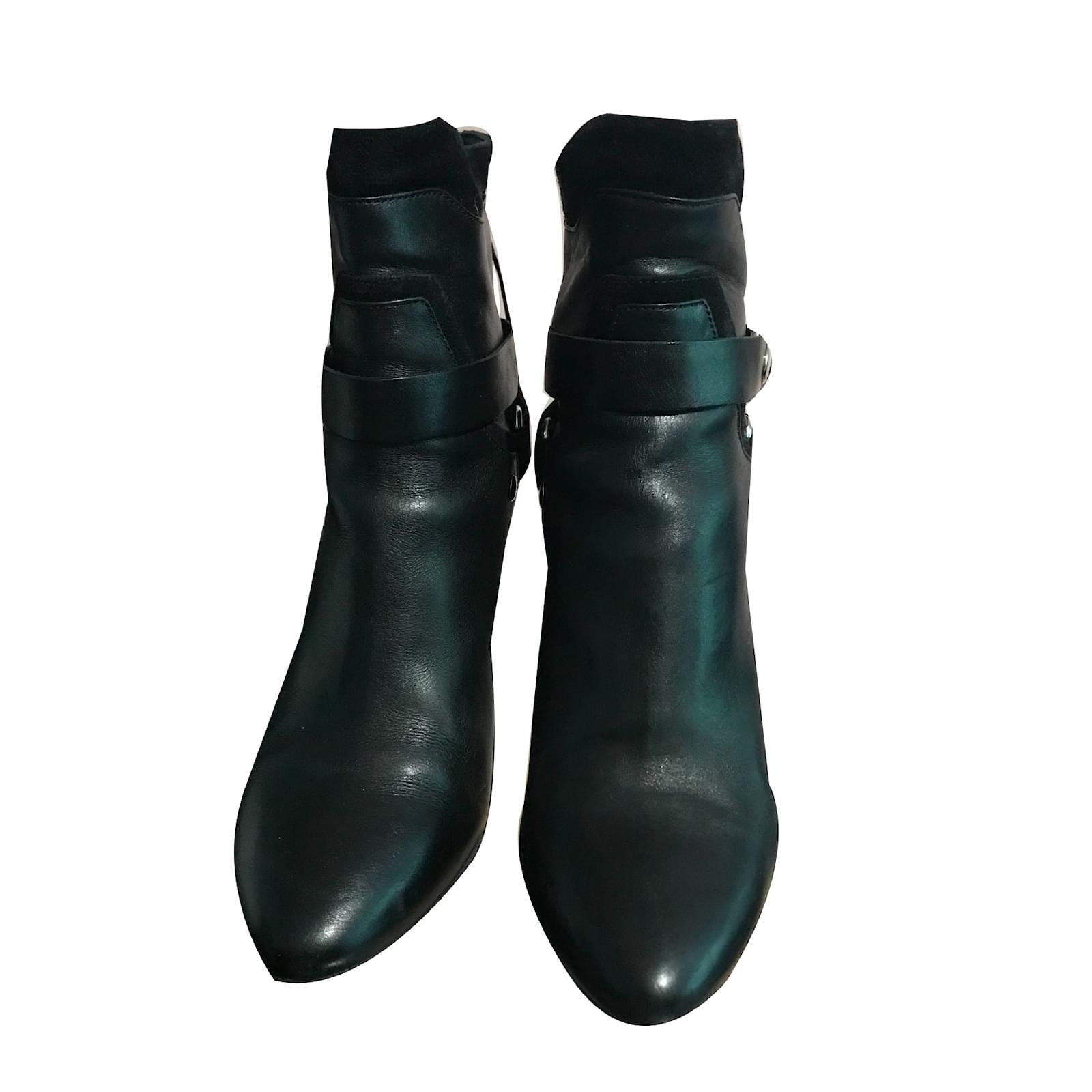 Isabel Marant Bottines Cuir Noir ref.82069 - Joli Closet