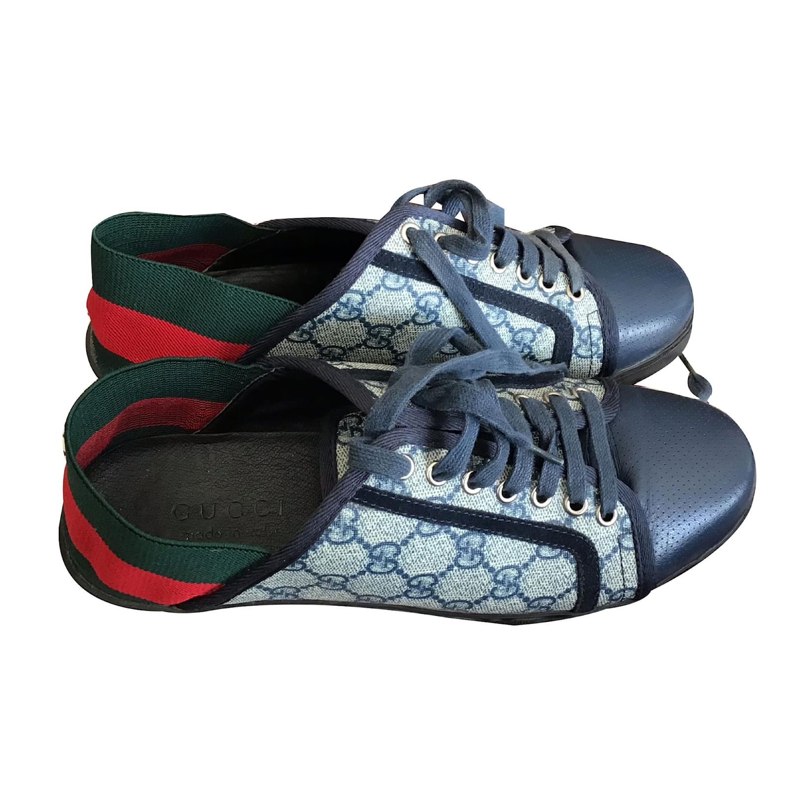 Gucci sneakers Navy blue Cloth ref.82492 - Joli Closet
