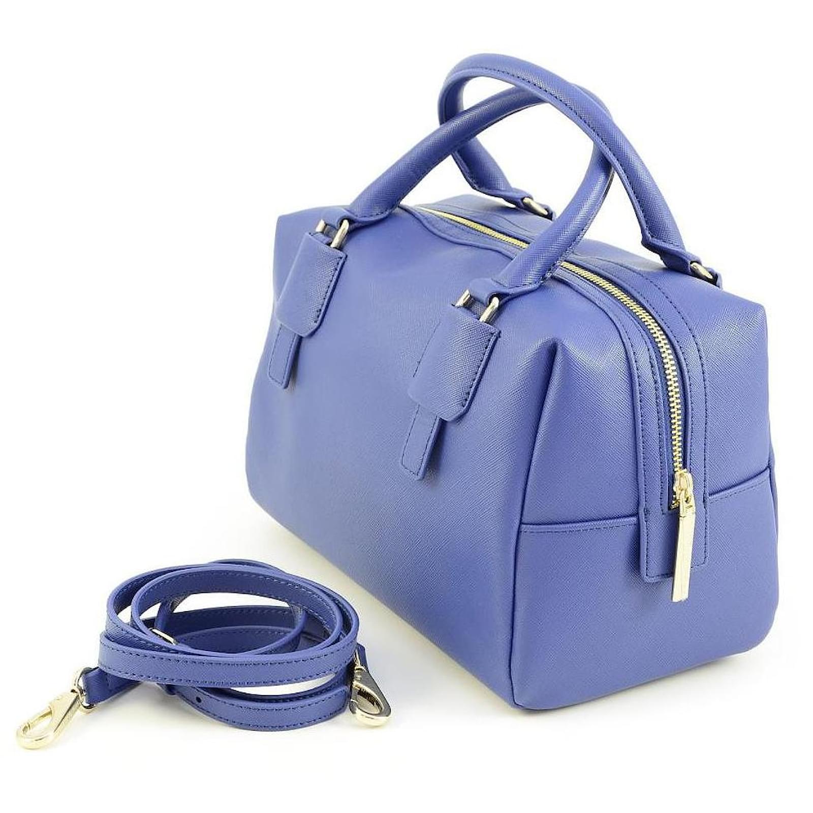 Versace Handtasche Blau Leder ref.84287 - Joli Closet