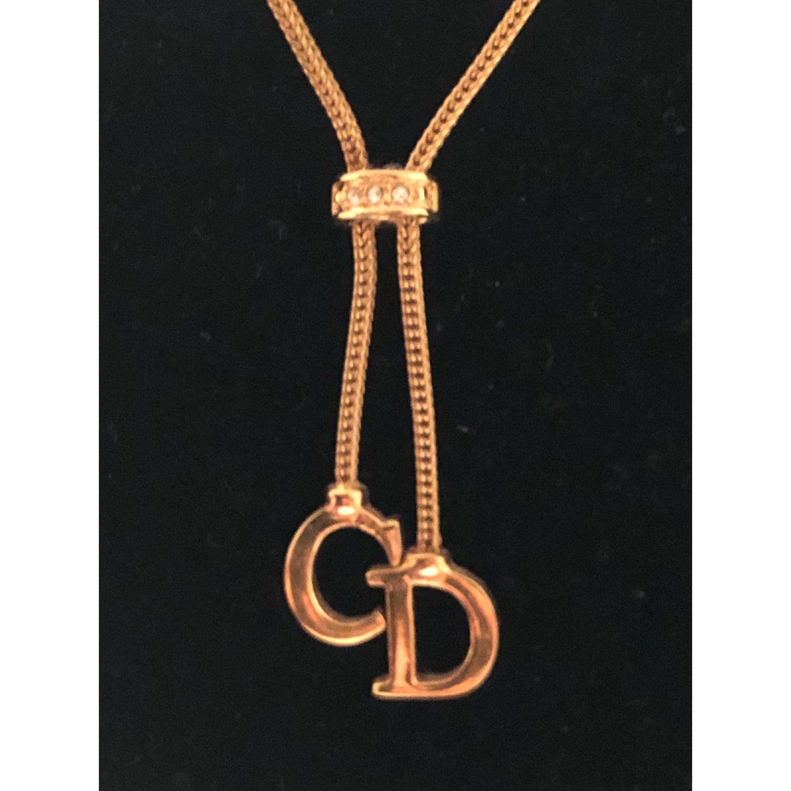 Christian Dior Collier Métal Doré ref.84948 - Joli Closet