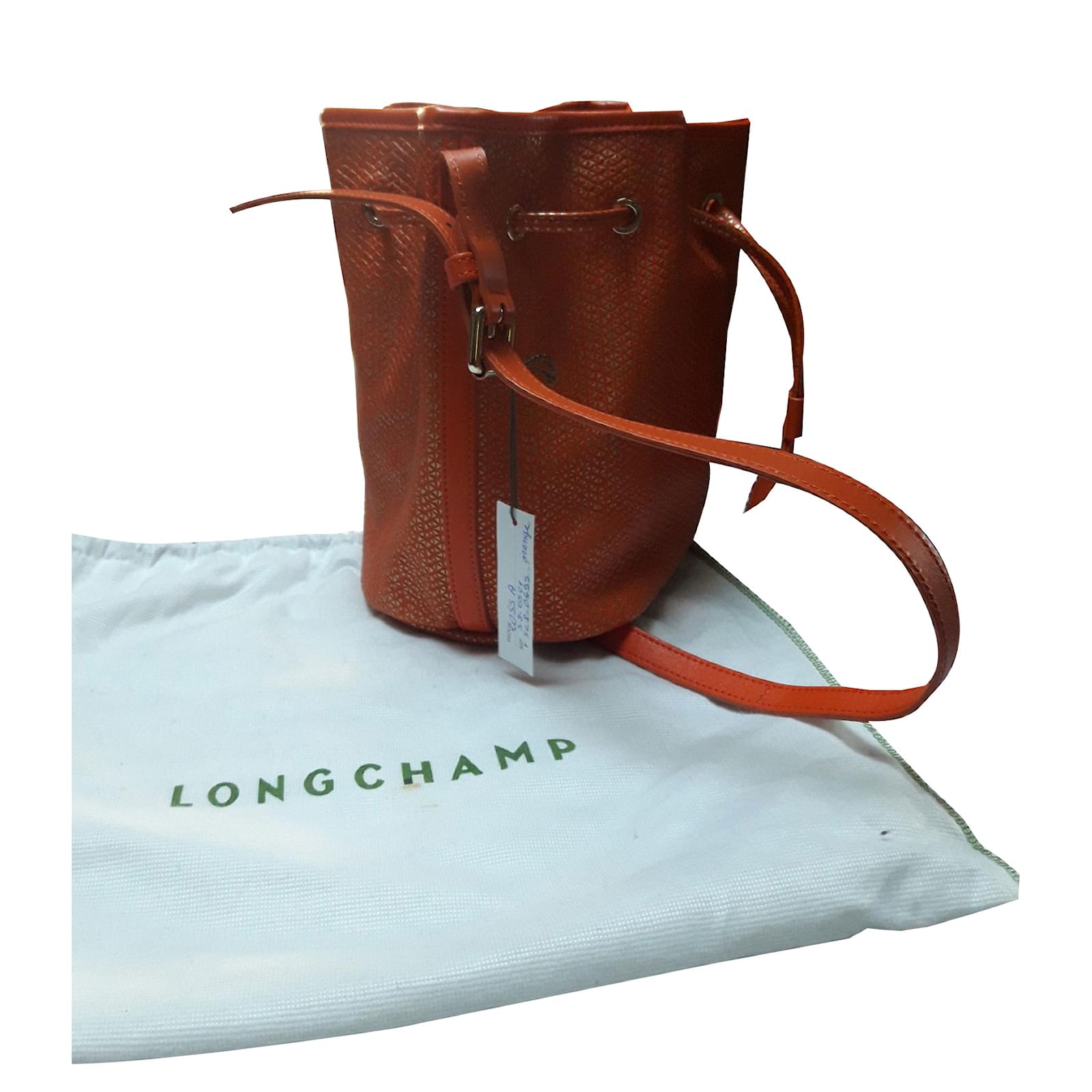 Longchamp Quadri Orange Leather ref.85814 - Joli Closet