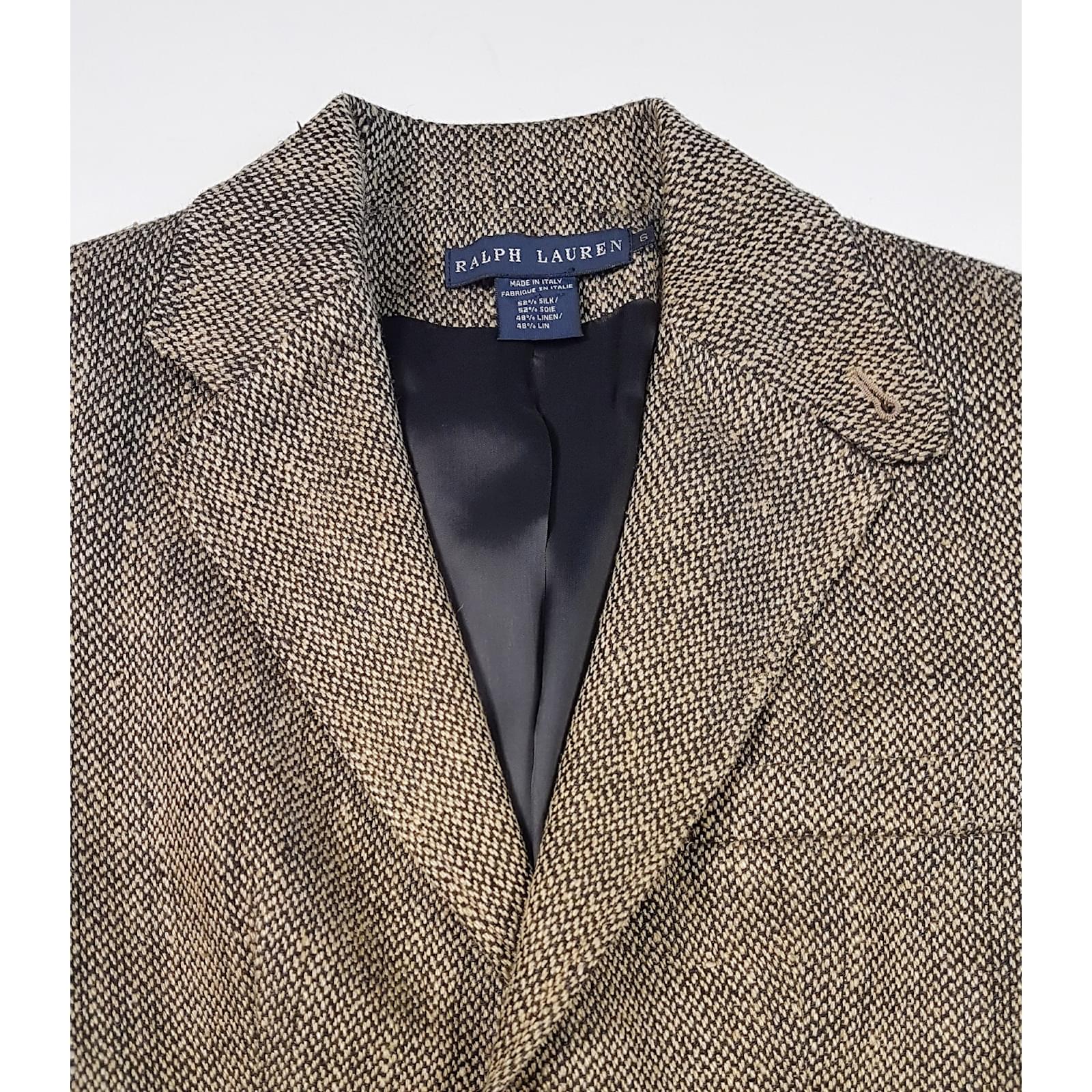 Ralph Lauren Jackets Beige Linen ref.88510 - Joli Closet