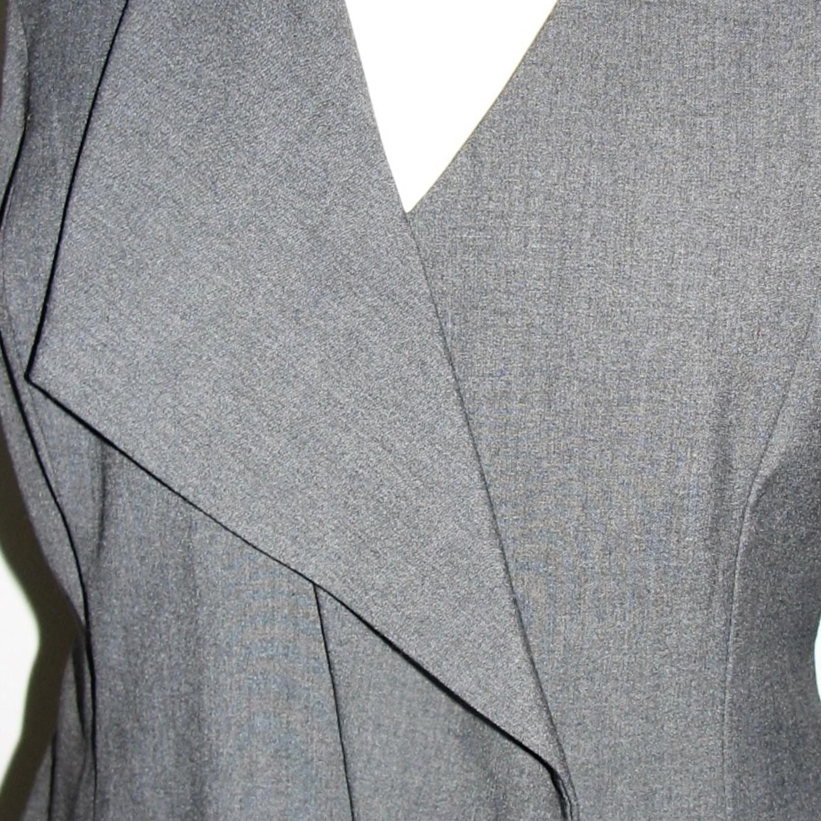Calvin Klein Robes Viscose Gris ref.90417 - Joli Closet