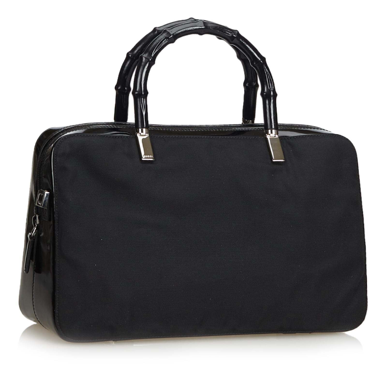 Gucci Bolsa de nylon Preto Couro Pano ref.99100 - Joli Closet