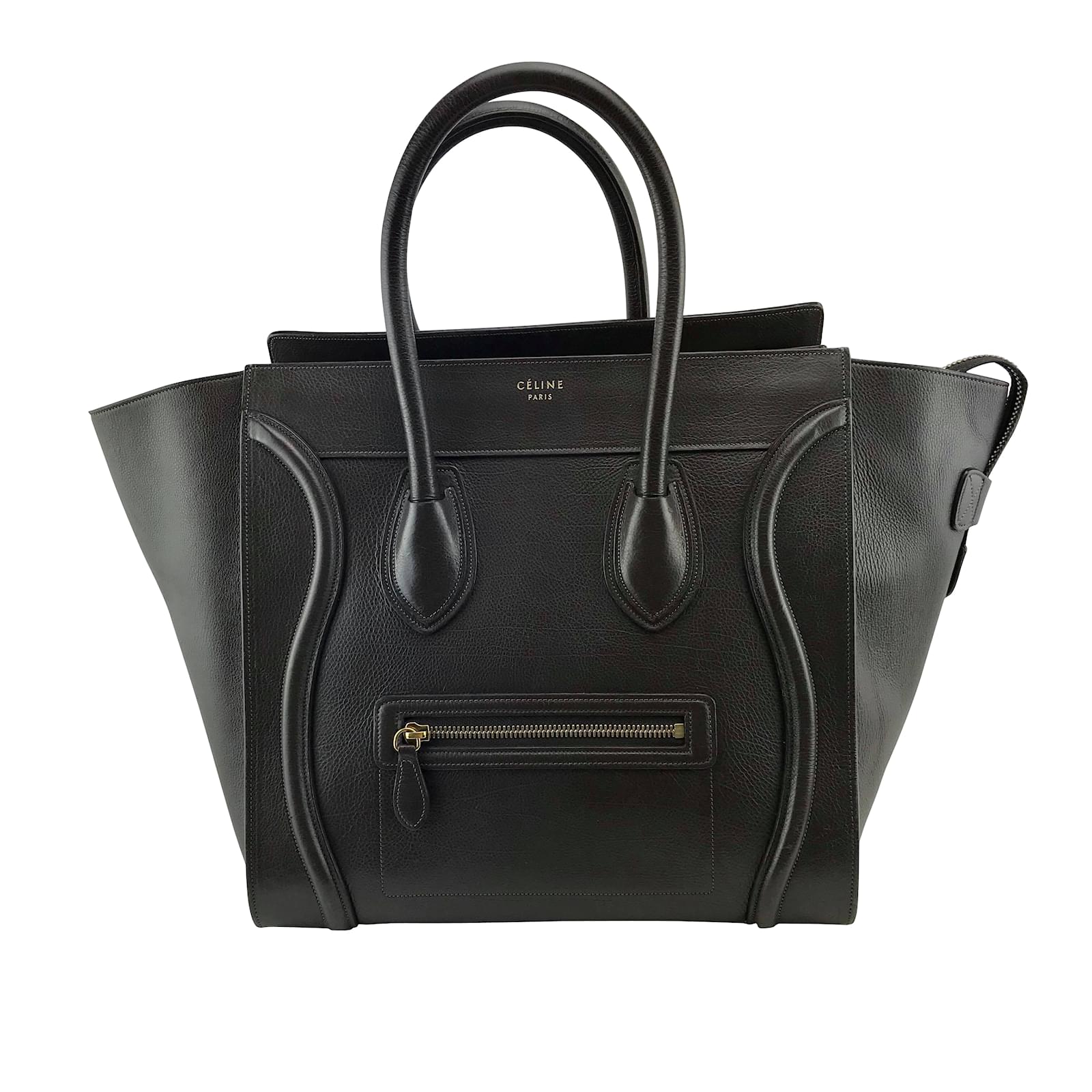 Céline Celine Phantom leather Brown ref.102390 - Joli Closet