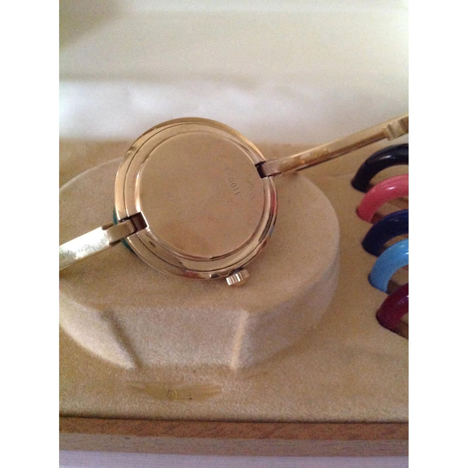 Gucci Collector 1988 "TIMEPIECES" Multiple colors Gold-plated ref ...