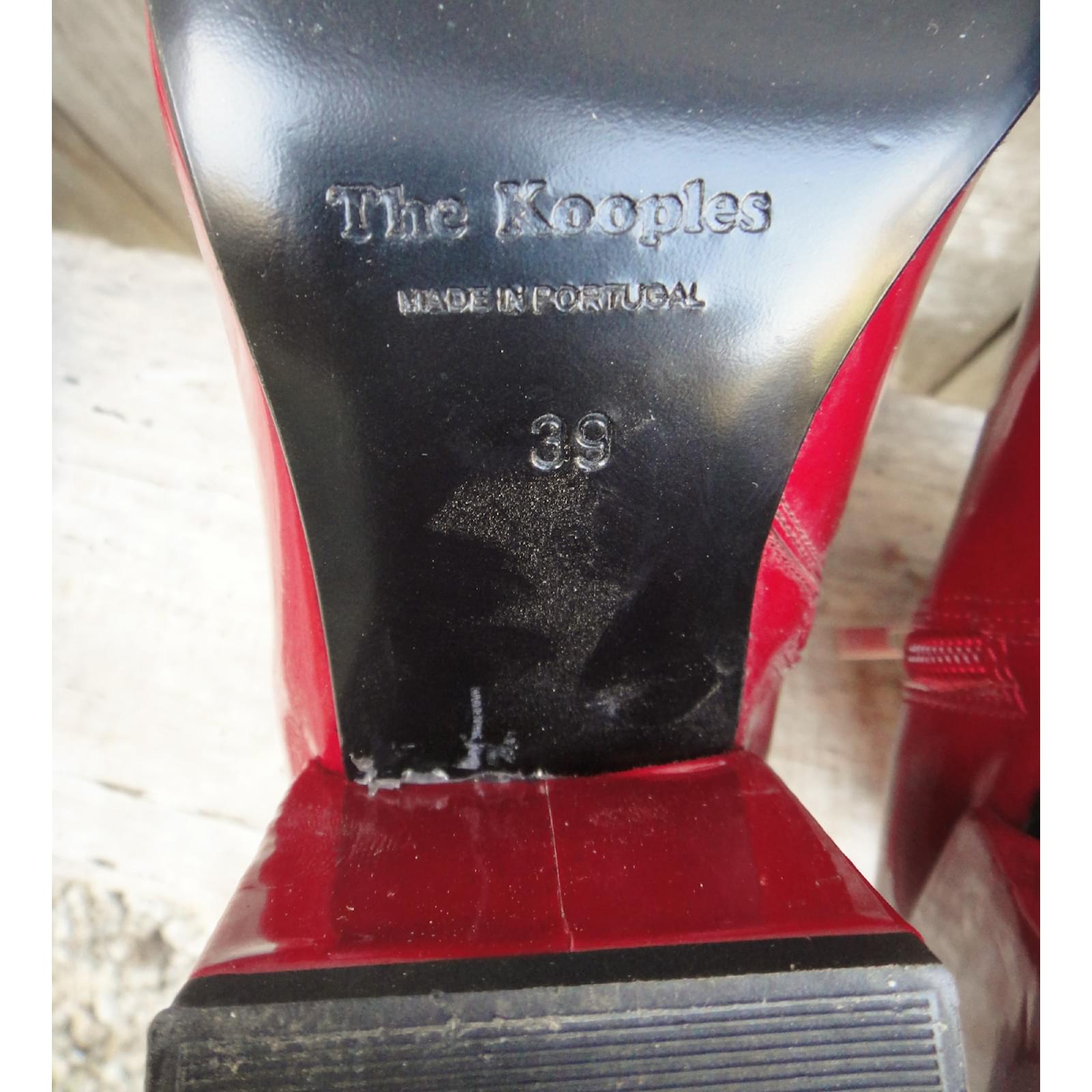 The Kooples Bottines Cuir vernis Rouge ref.109086 - Joli Closet