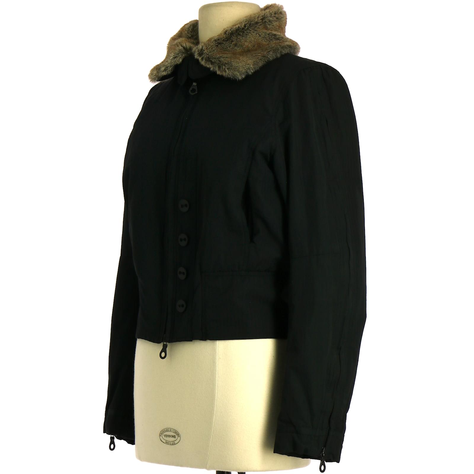 One step Jacket Black Acrylic ref.110861 - Joli Closet