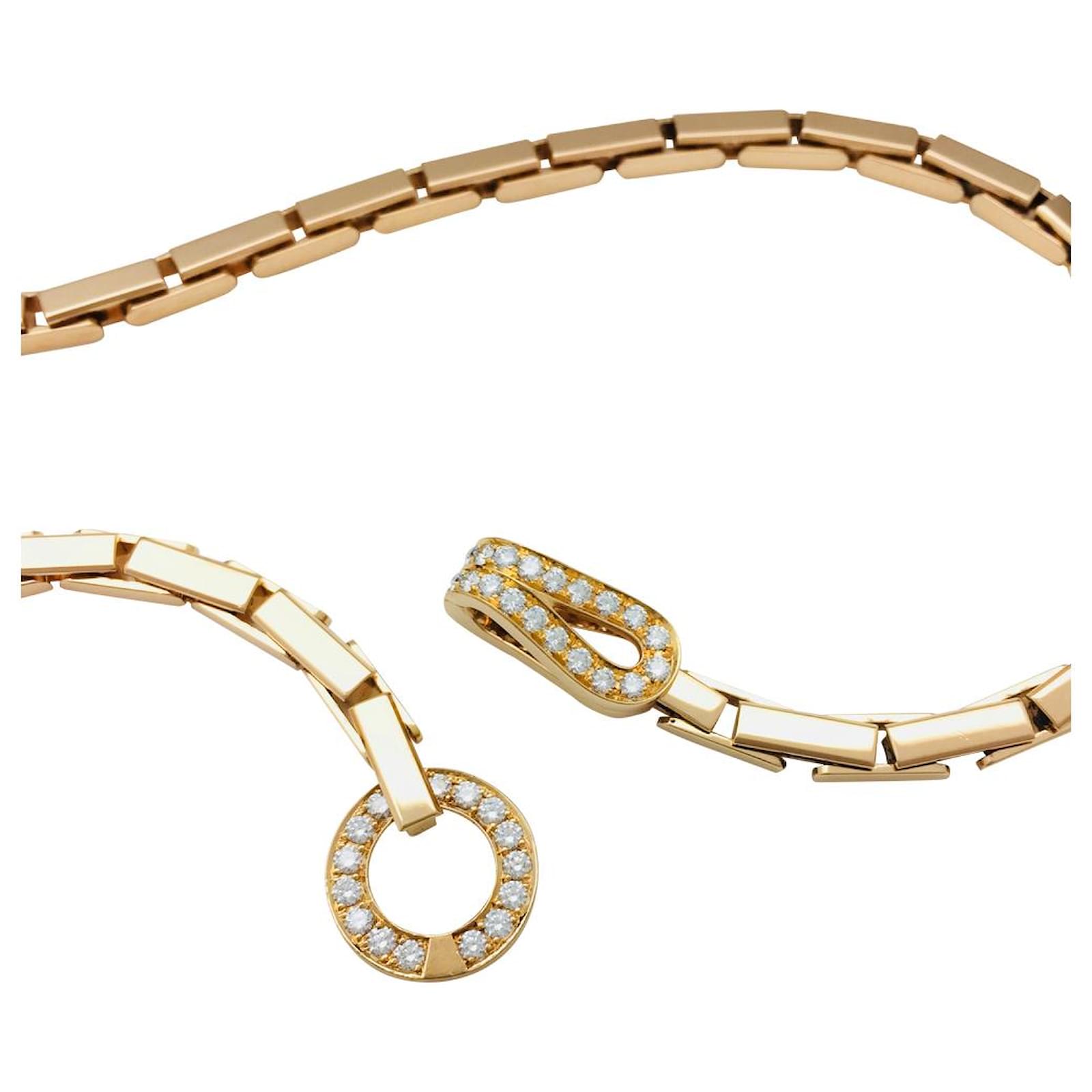 Collier Cartier "Agrafe" en or jaune et diamants. ref.113523 - Joli Closet