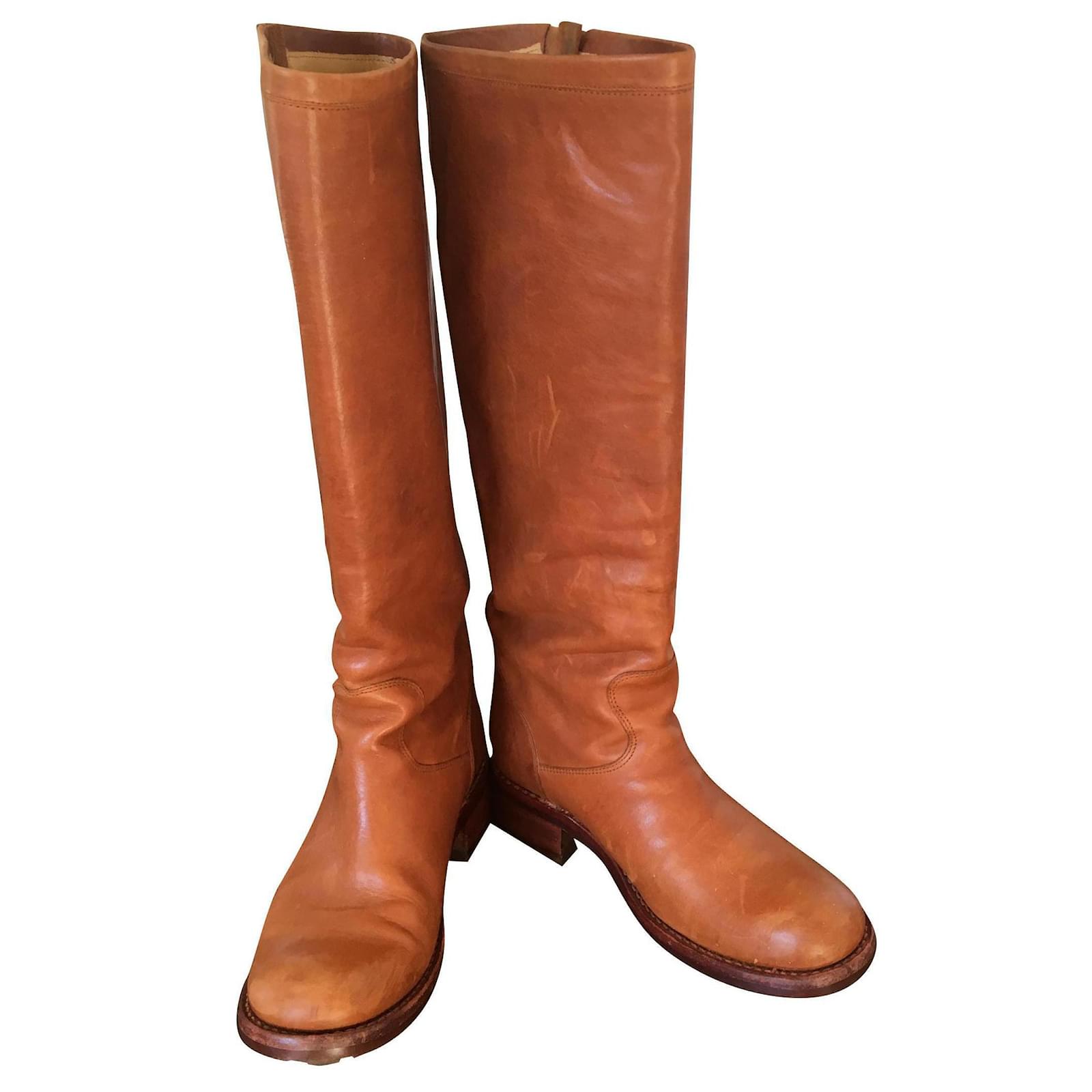 Free Lance Biker Geronimo Cognac Leather ref.115355 - Joli Closet