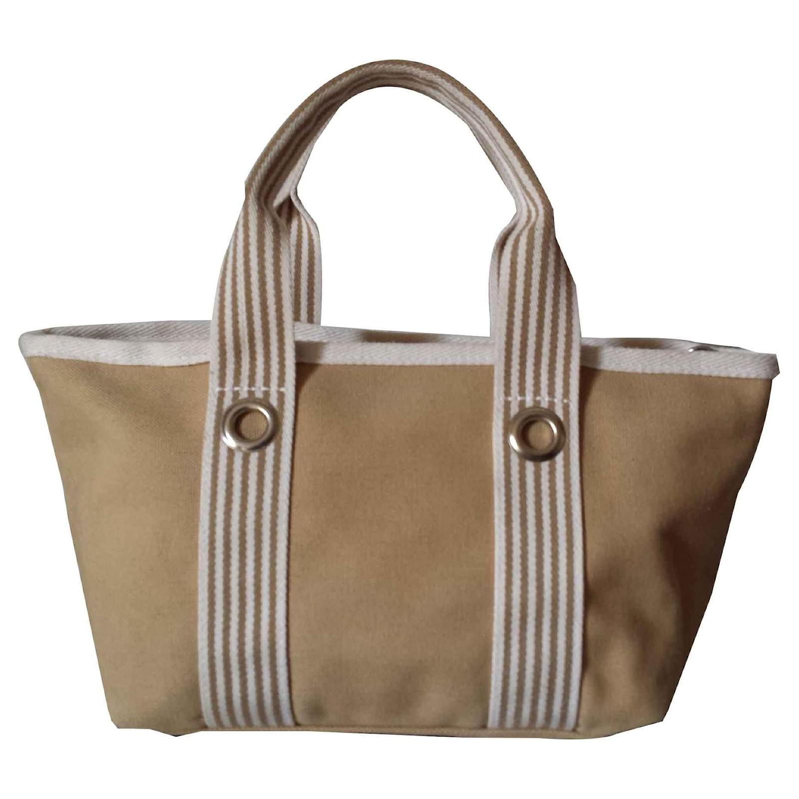 Lacoste Sac à main toile Coton Beige ref.117810 - Joli Closet