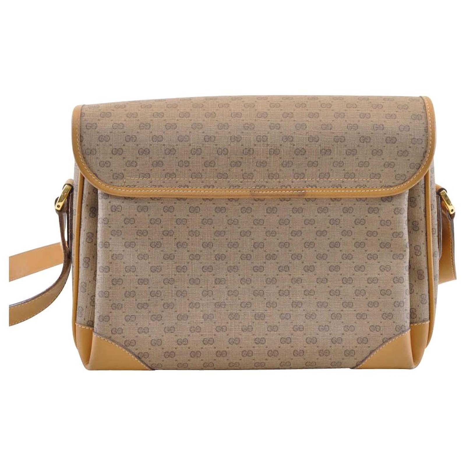 Gucci Sherry Line GG Shoulder Bag Brown Cloth ref.118657 - Joli Closet