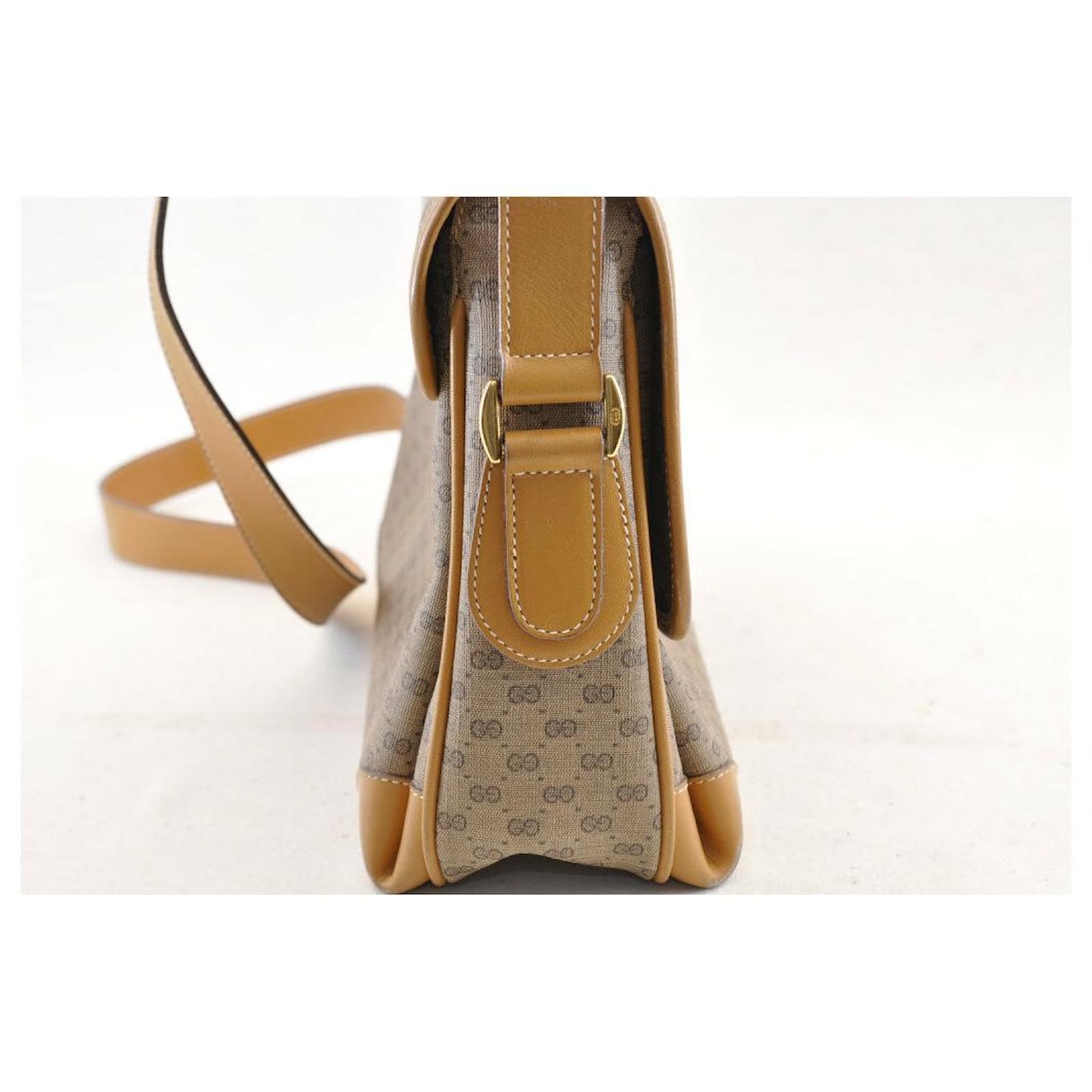 Gucci Sherry Line GG Shoulder Bag Brown Cloth ref.118657 - Joli Closet