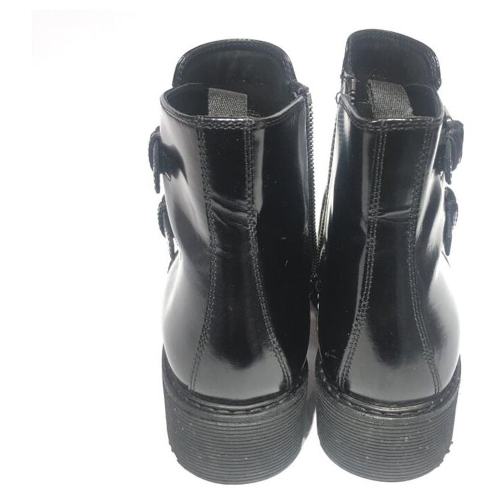 Bottine en cuir noir Prada ref.119015 - Joli Closet