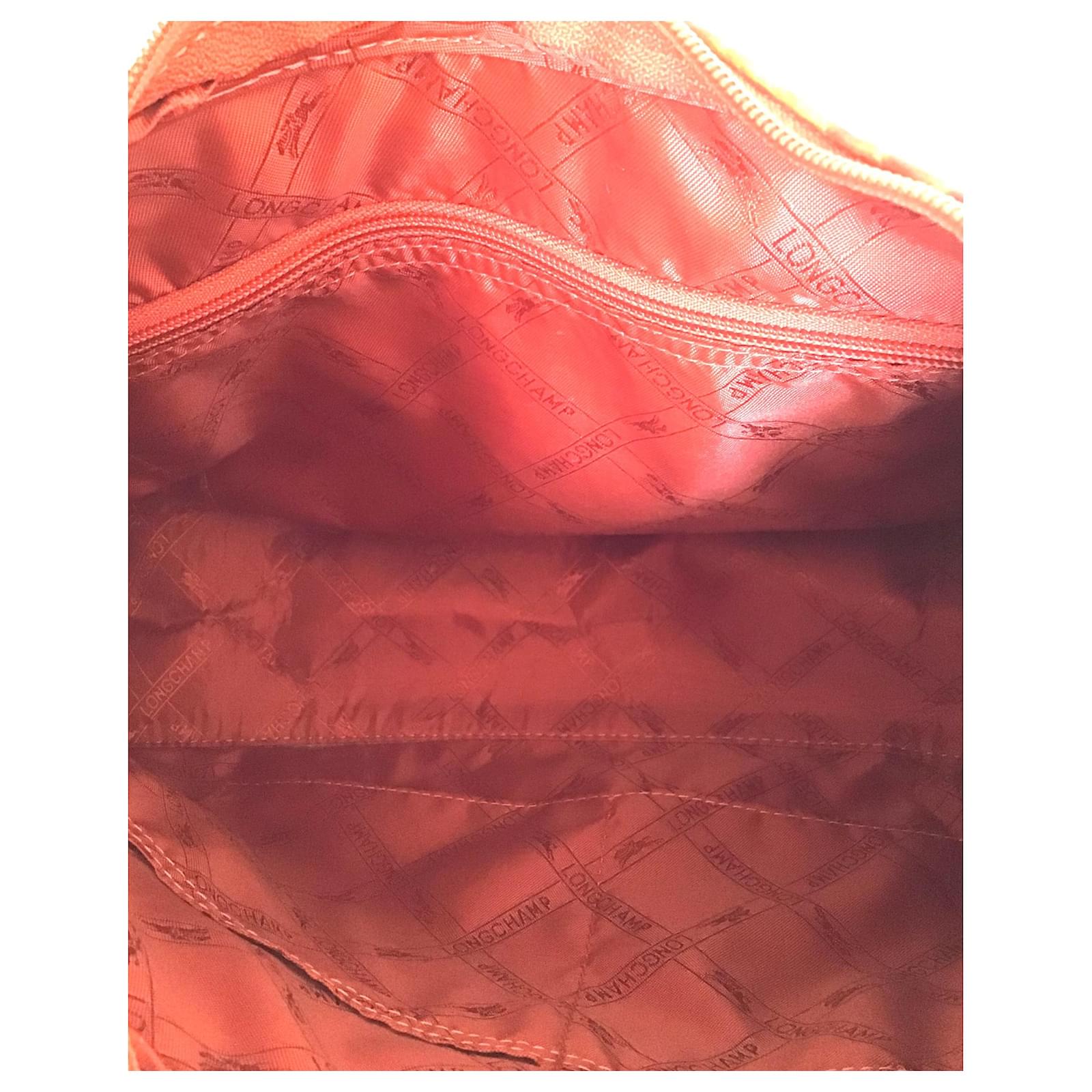Sacs à main Longchamp Roseau Cuir Orange ref.119293 - Joli Closet