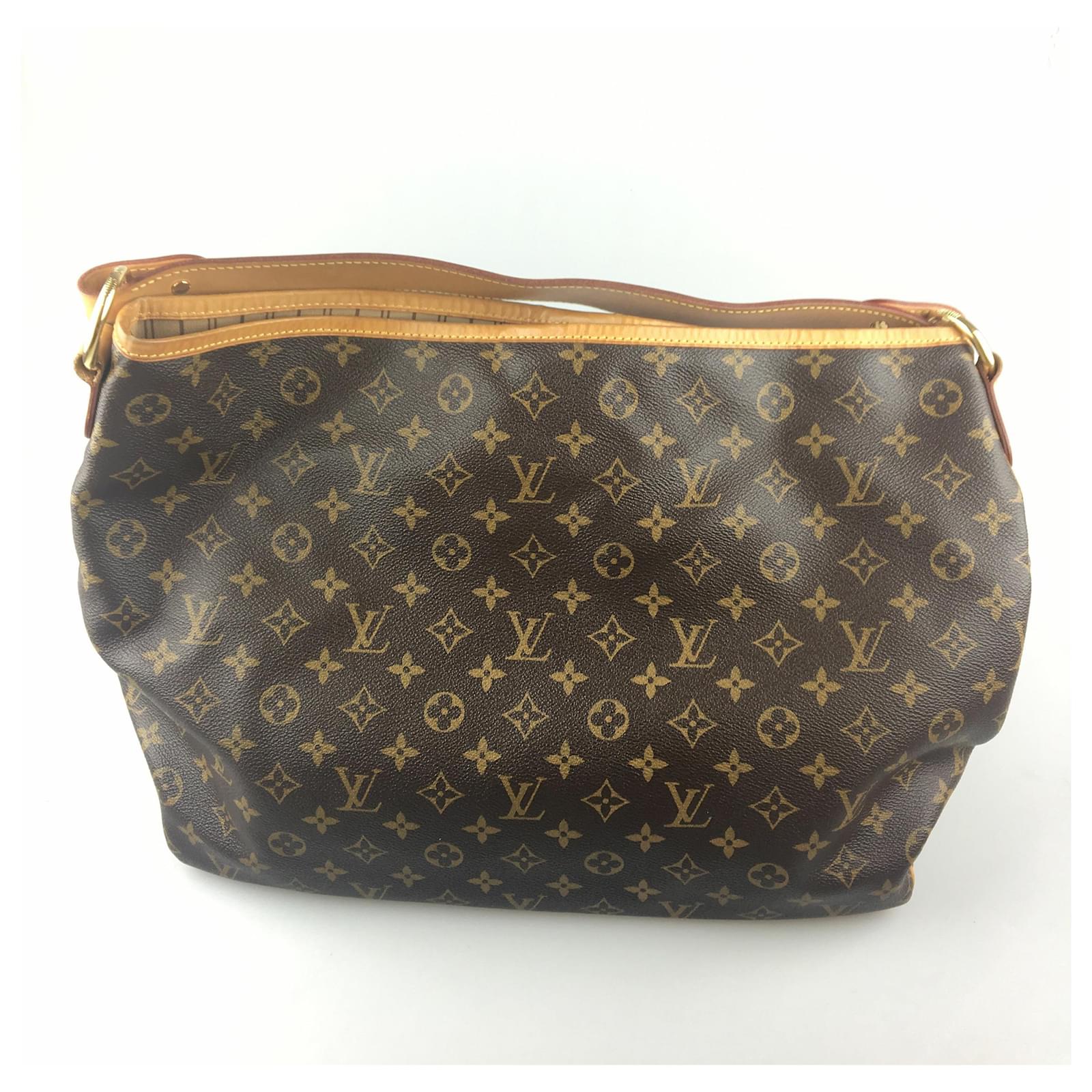 Louis Vuitton Brown Monogram Delightful PM Light brown Dark brown ...