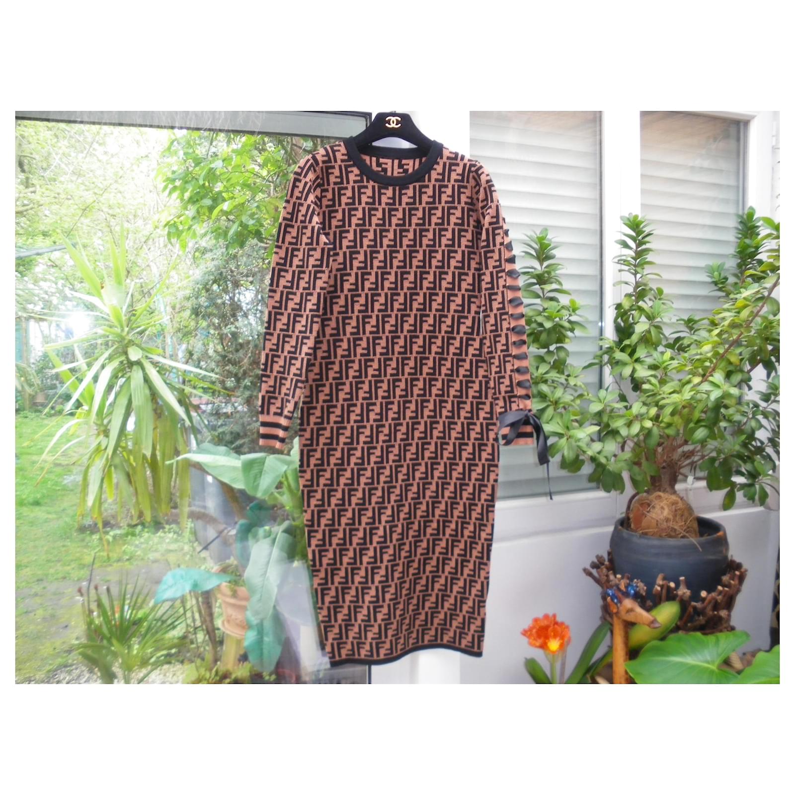 Fendi Robes Coton Multicolore ref.120603 - Joli Closet