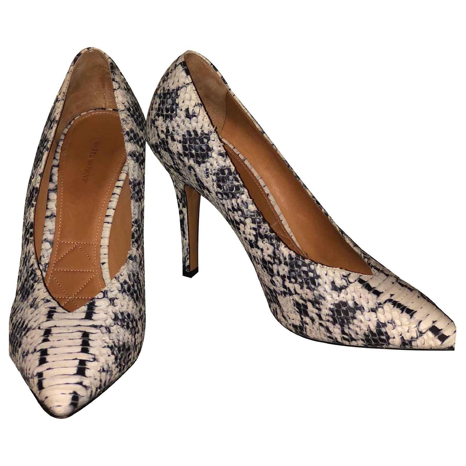 Isabel Marant Escarpins Python Imprimé python ref.120981 - Joli Closet
