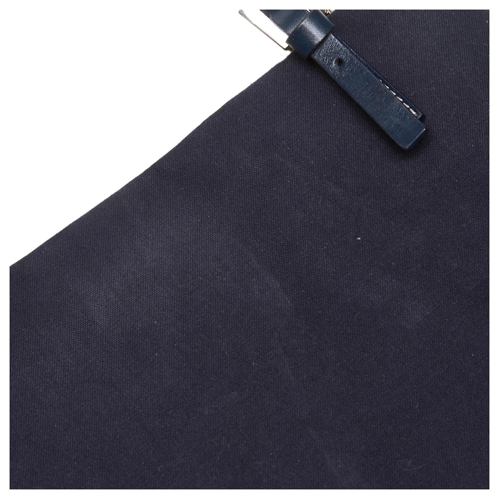 Fendi Black Canvas Tote Bag Leather Cloth Cloth ref.123978 - Joli Closet