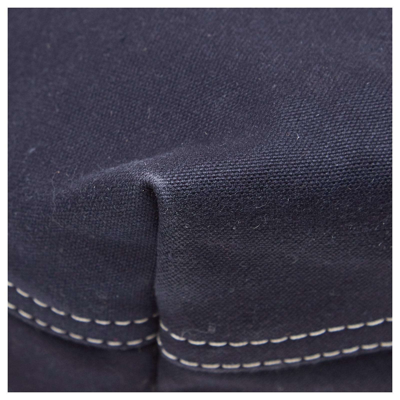 Fendi Black Canvas Tote Bag Leather Cloth Cloth ref.123978 - Joli Closet