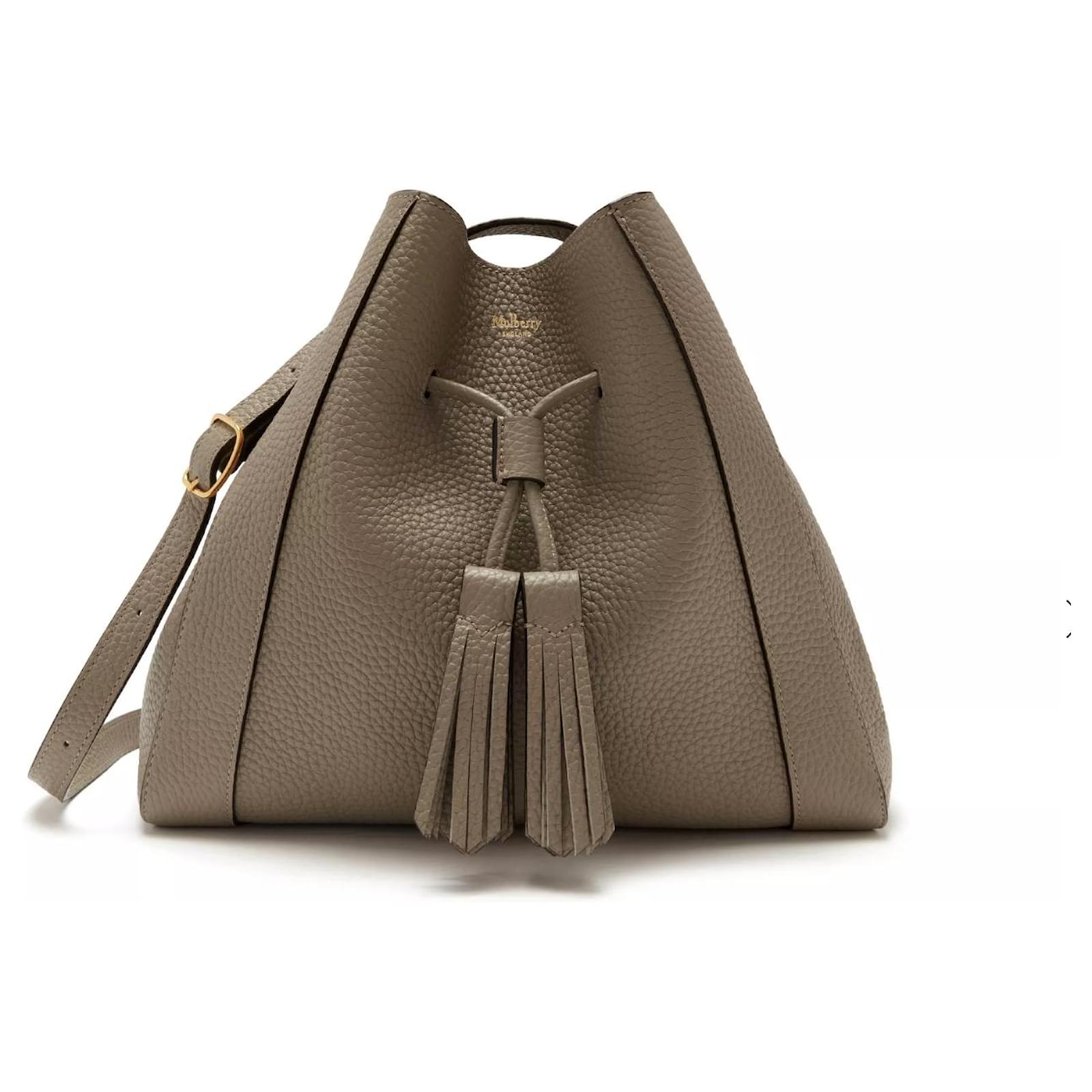 Mulberry Millie Grey Taupe Leather ref.126011 - Joli Closet