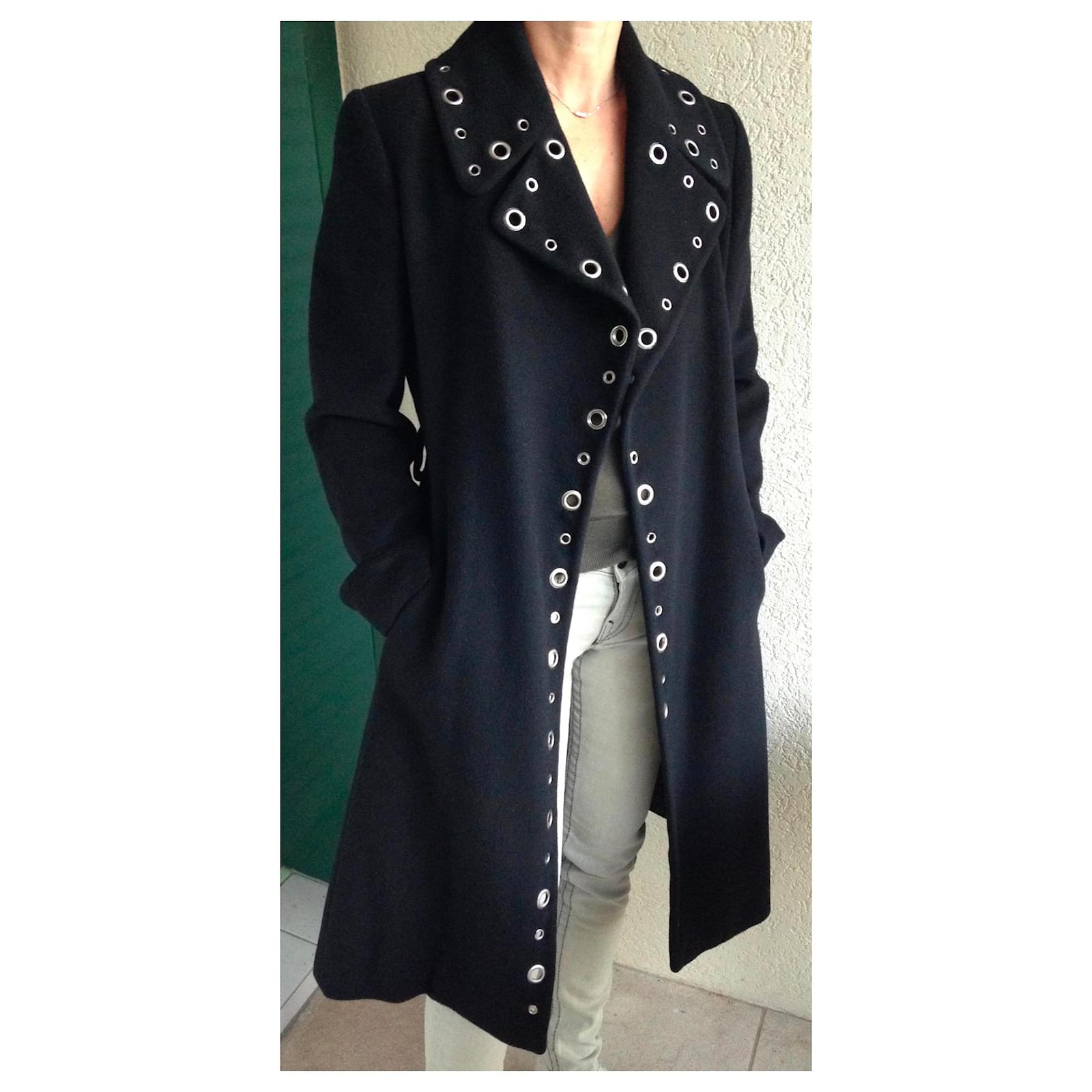 Georges Rech Coats, Outerwear Black Wool ref.126210 - Joli Closet