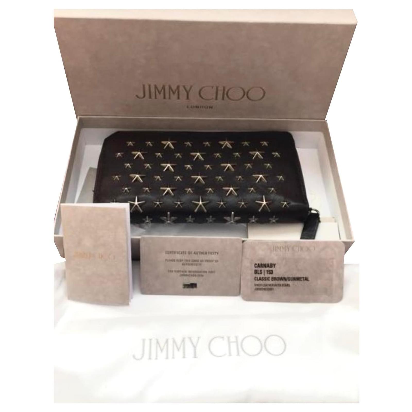 Jimmy Choo Carnaby Chocolate Leather ref.128803 - Joli Closet
