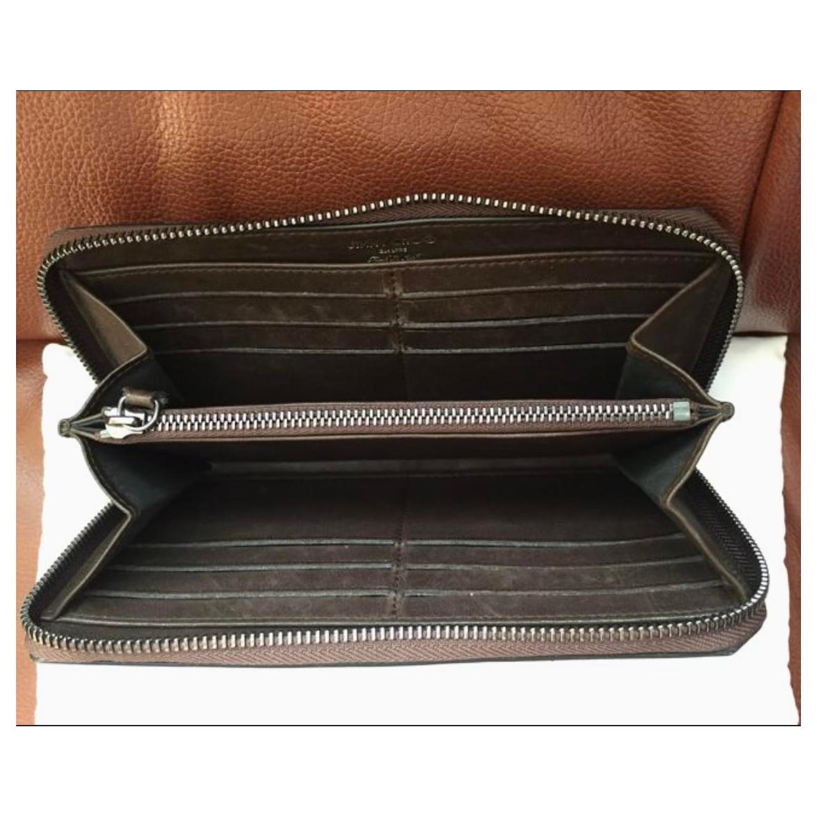 Jimmy Choo Carnaby Chocolate Leather ref.128803 - Joli Closet