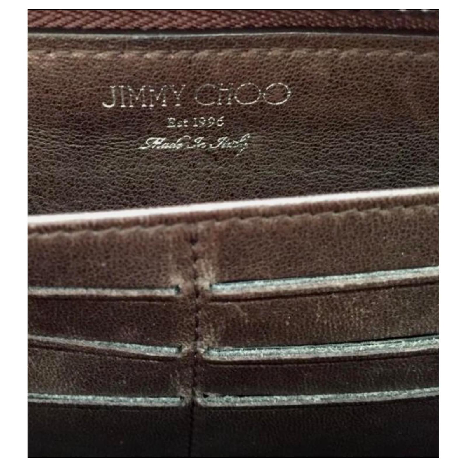 Jimmy Choo Carnaby Chocolate Leather ref.128803 - Joli Closet