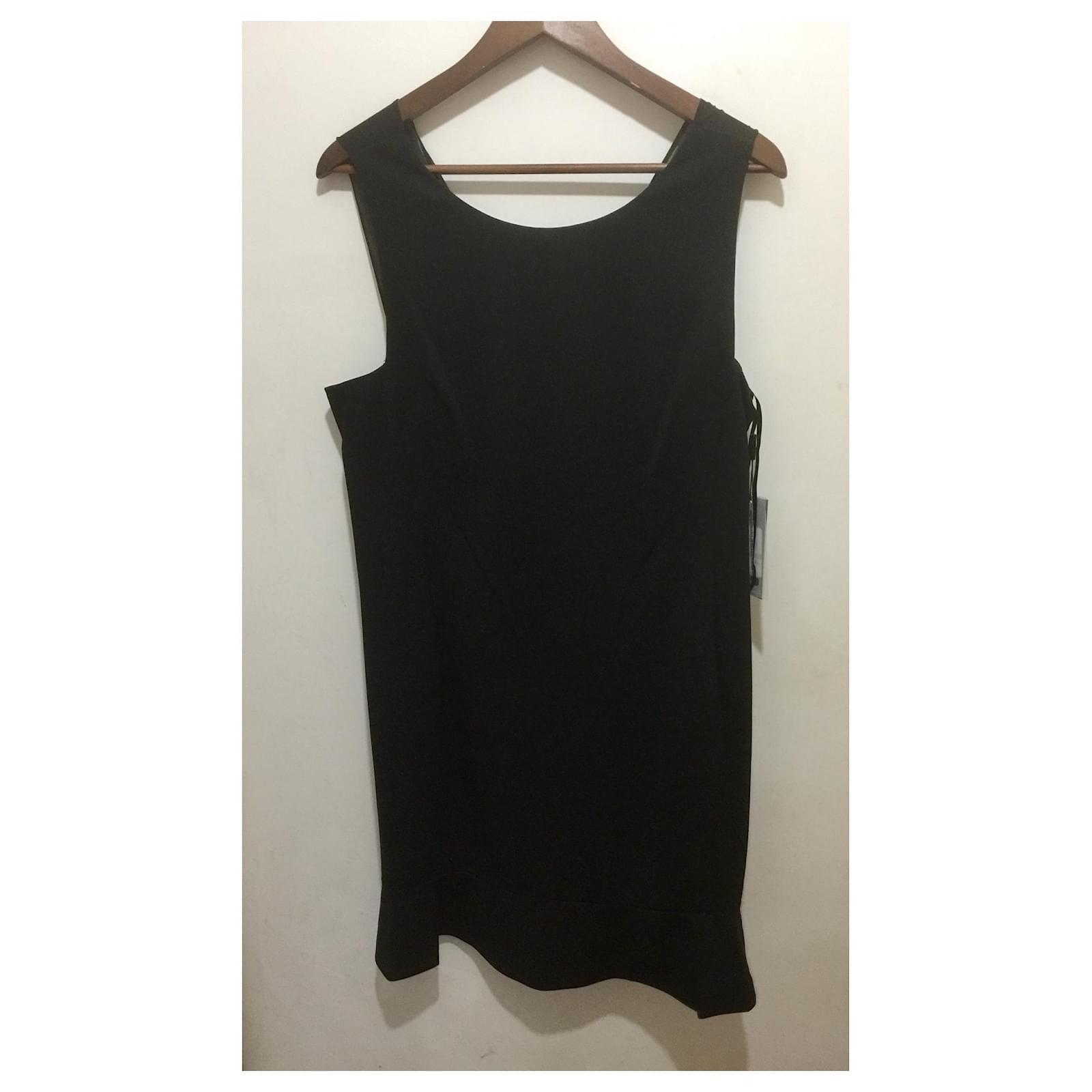 Karl Lagerfeld Robe de cocktail noire avec mousseline Polyester ...