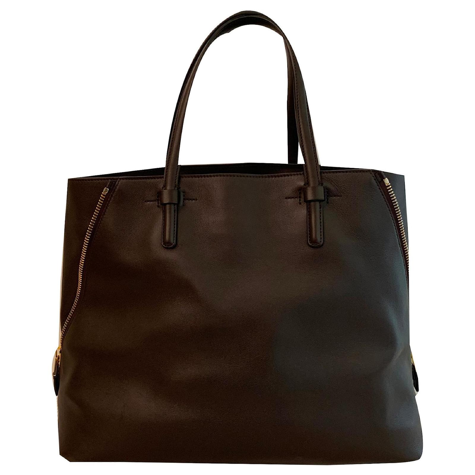 Tom Ford Grand sac cabas marron Cuir Marron foncé ref.131009 - Joli Closet