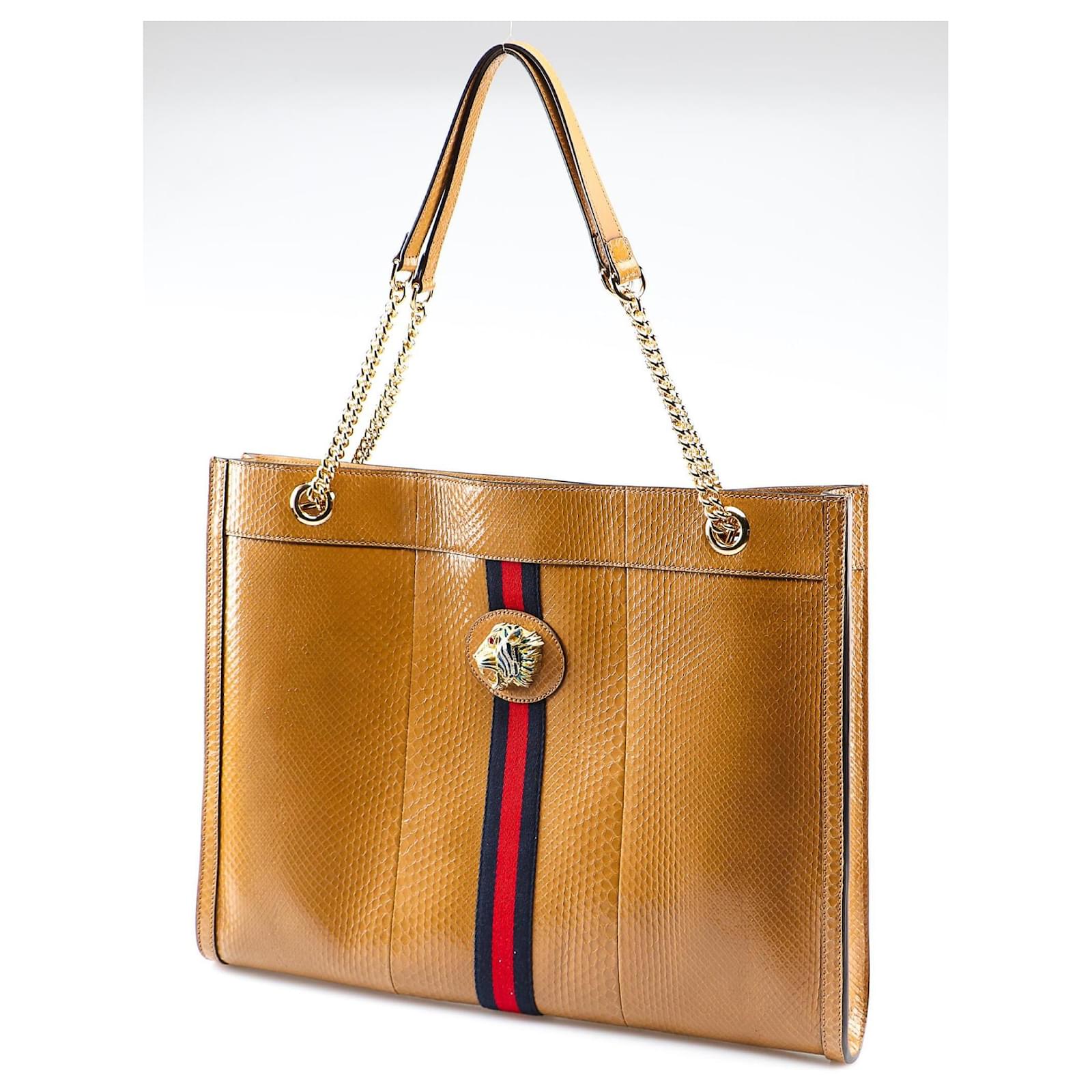 Gucci Rajah Handbag new Python ref.134444 - Joli Closet