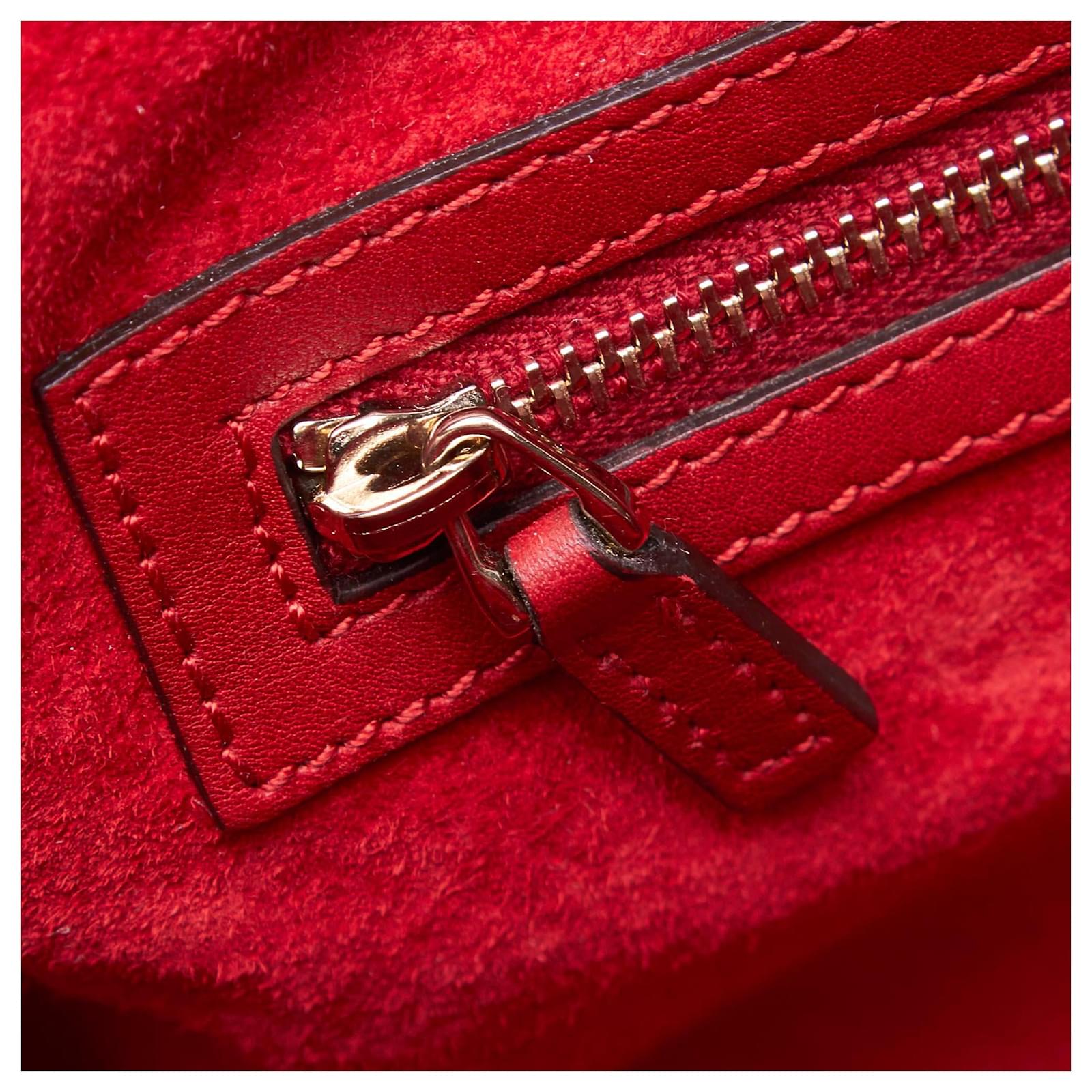 Sac à main Mayfair en cuir verni rouge Guccissima de Gucci Cuir vernis ...