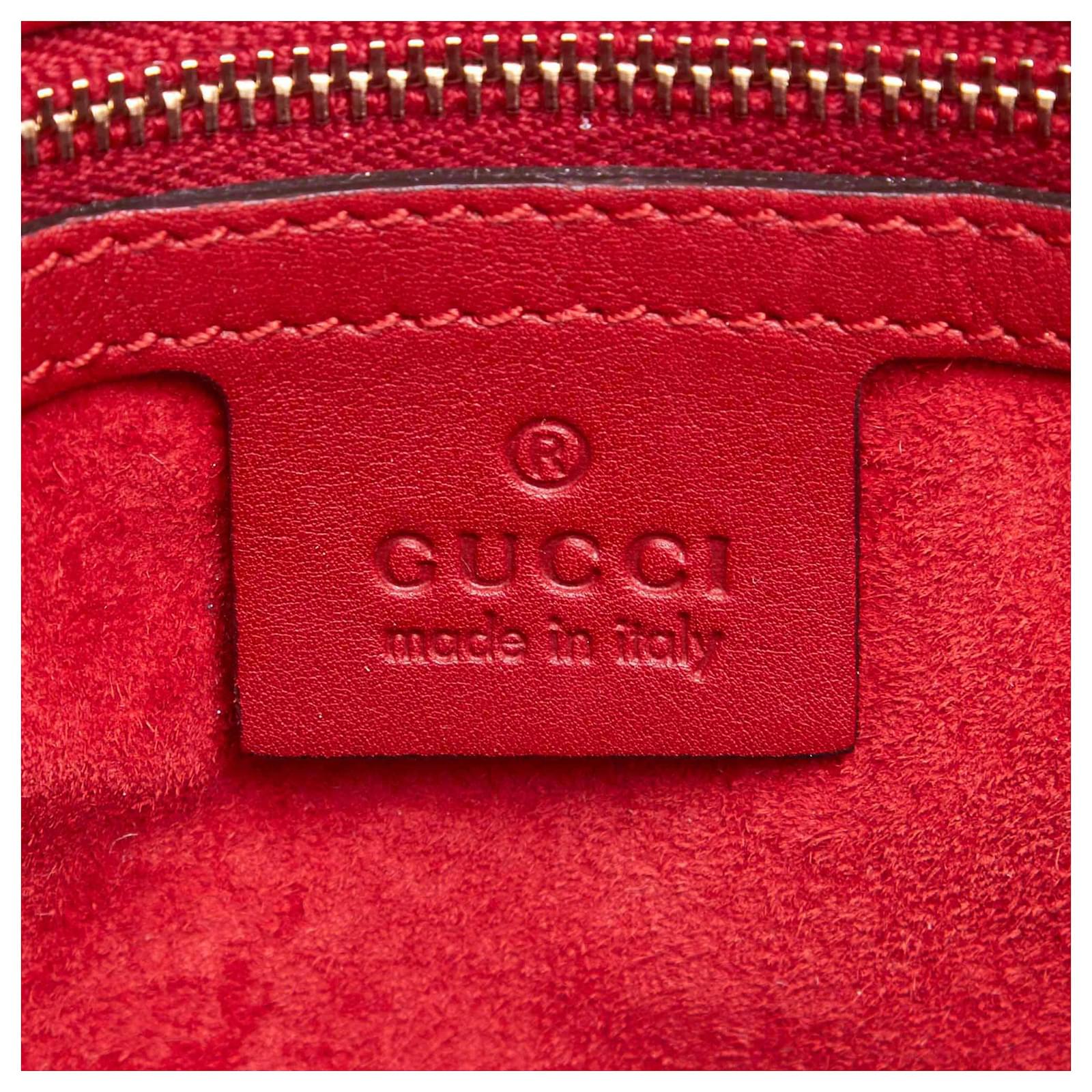 Sac à main Mayfair en cuir verni rouge Guccissima de Gucci Cuir vernis ...