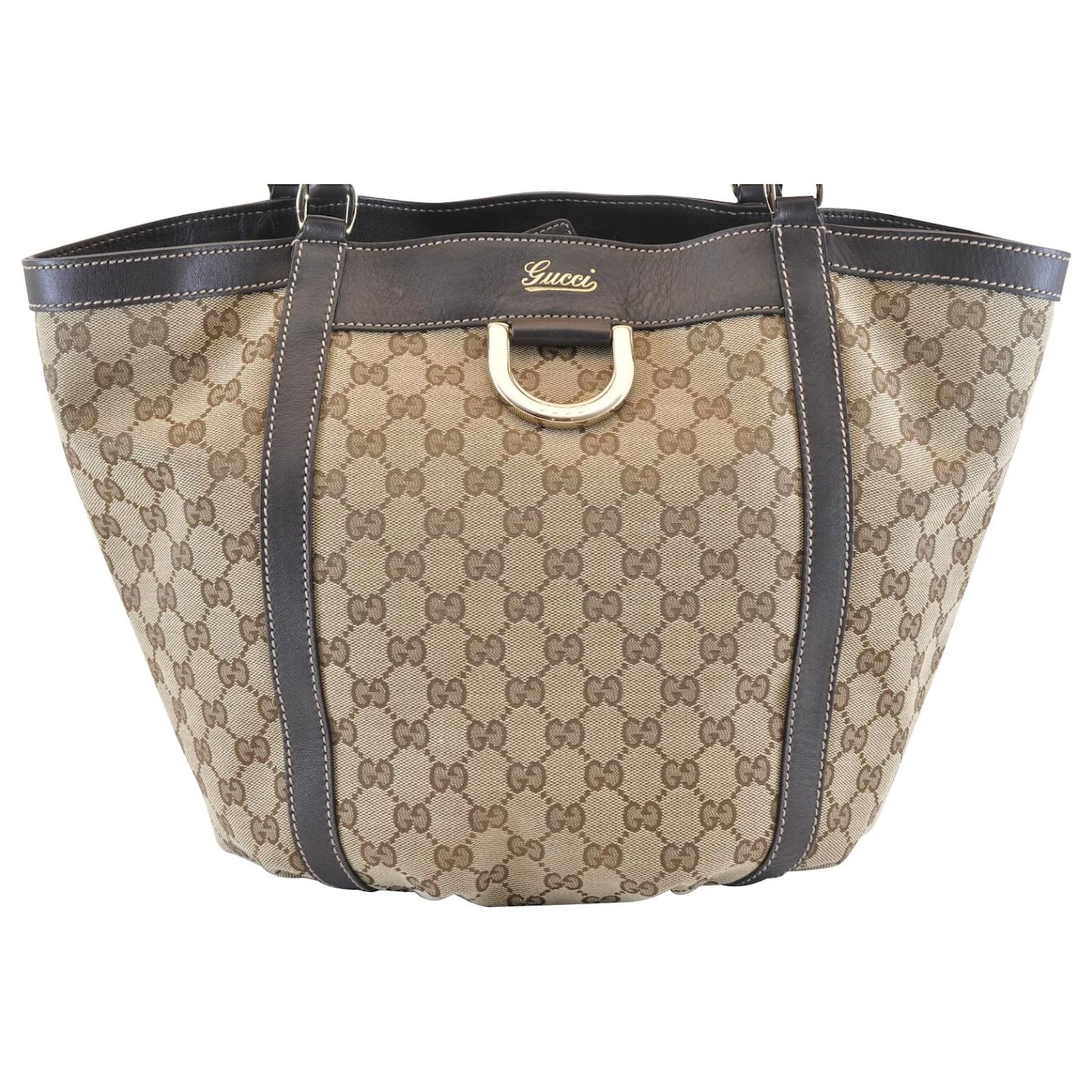 Gucci Sherry Line GG Tote Bag Brown Cloth ref.136280 - Joli Closet
