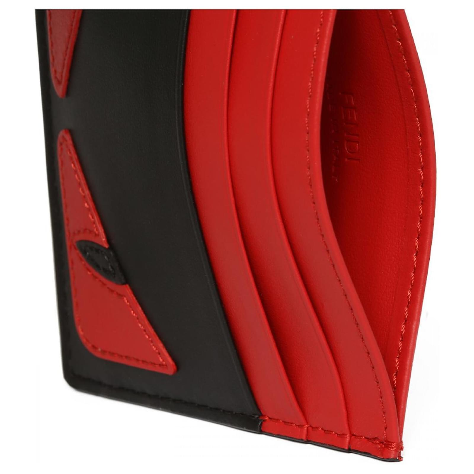 Fendi monster eyes card wallet Leather ref.138209 - Joli Closet