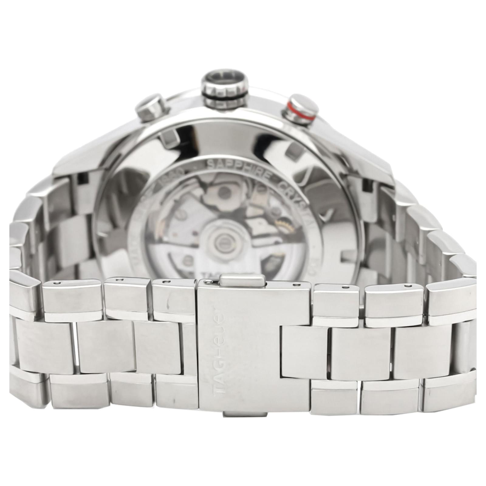 Calibre Carrera Tag Heuer en acier inoxydable argenté 16 Chronographe ...