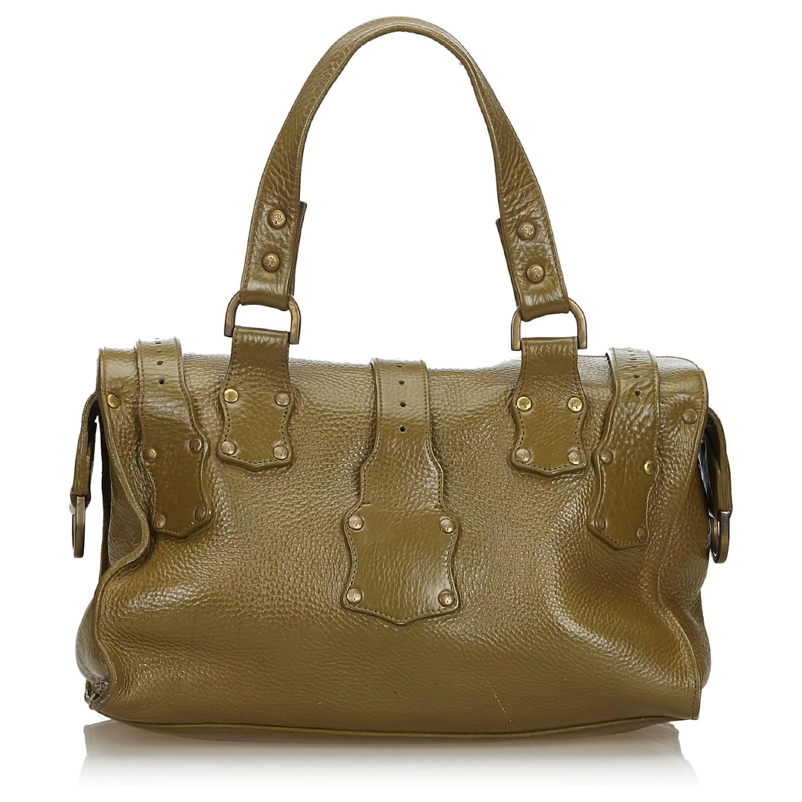 Mulberry Sac à main Roxanne en cuir marron mûrier ref.139397 - Joli Closet