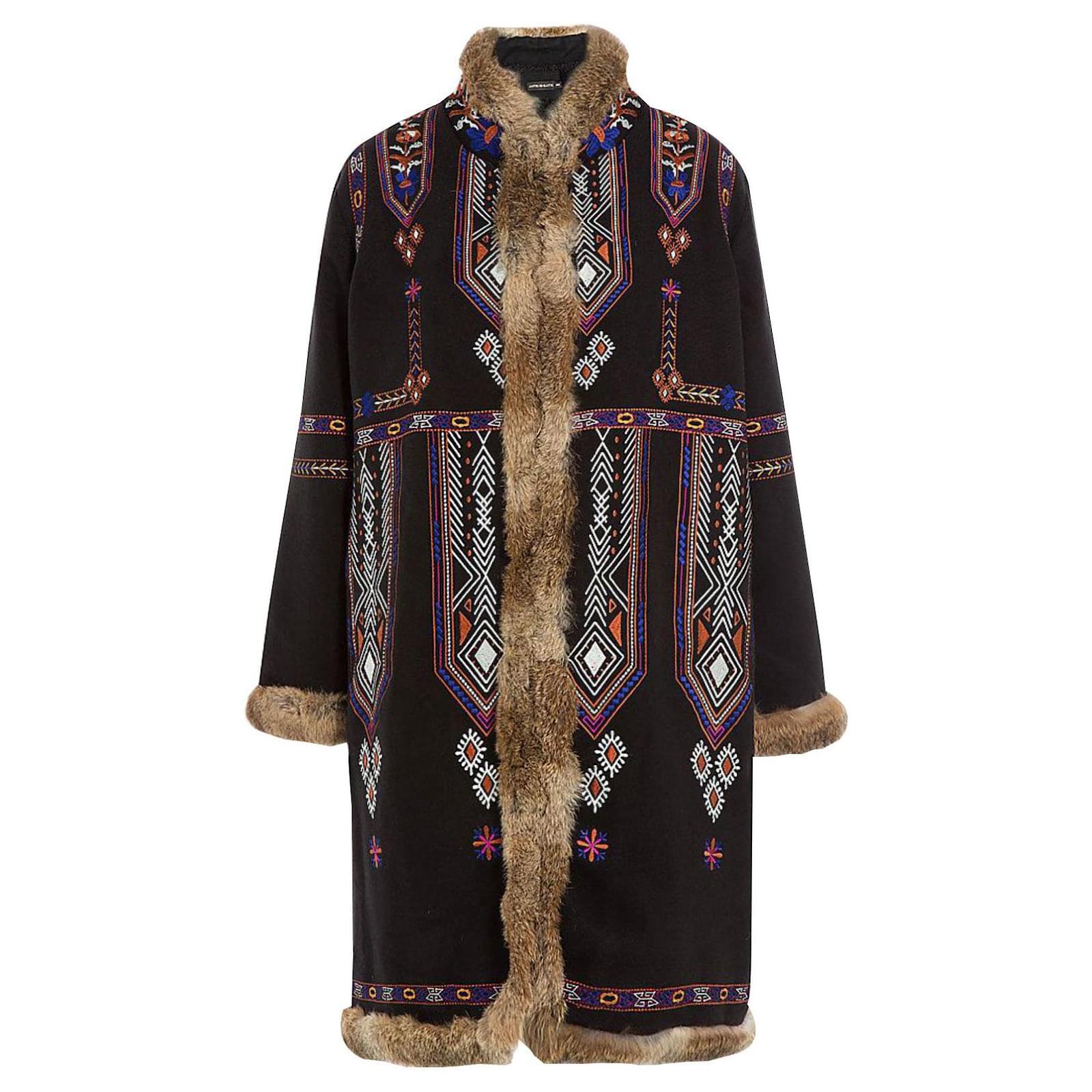 Antik Batik Coats, Outerwear Black Polyester Viscose ref.139514 - Joli ...