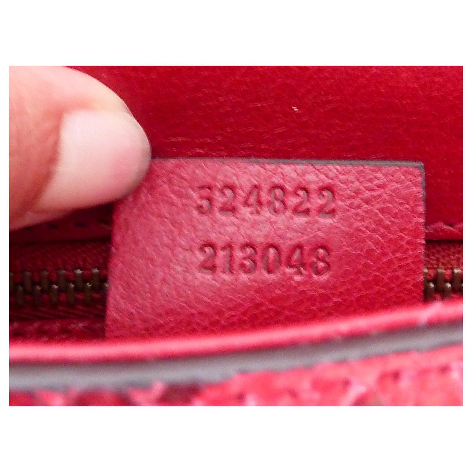 GUCCI MARMONT DOUBLE BANDOULIERES PYTHON Multicolore ref.144023 - Joli ...