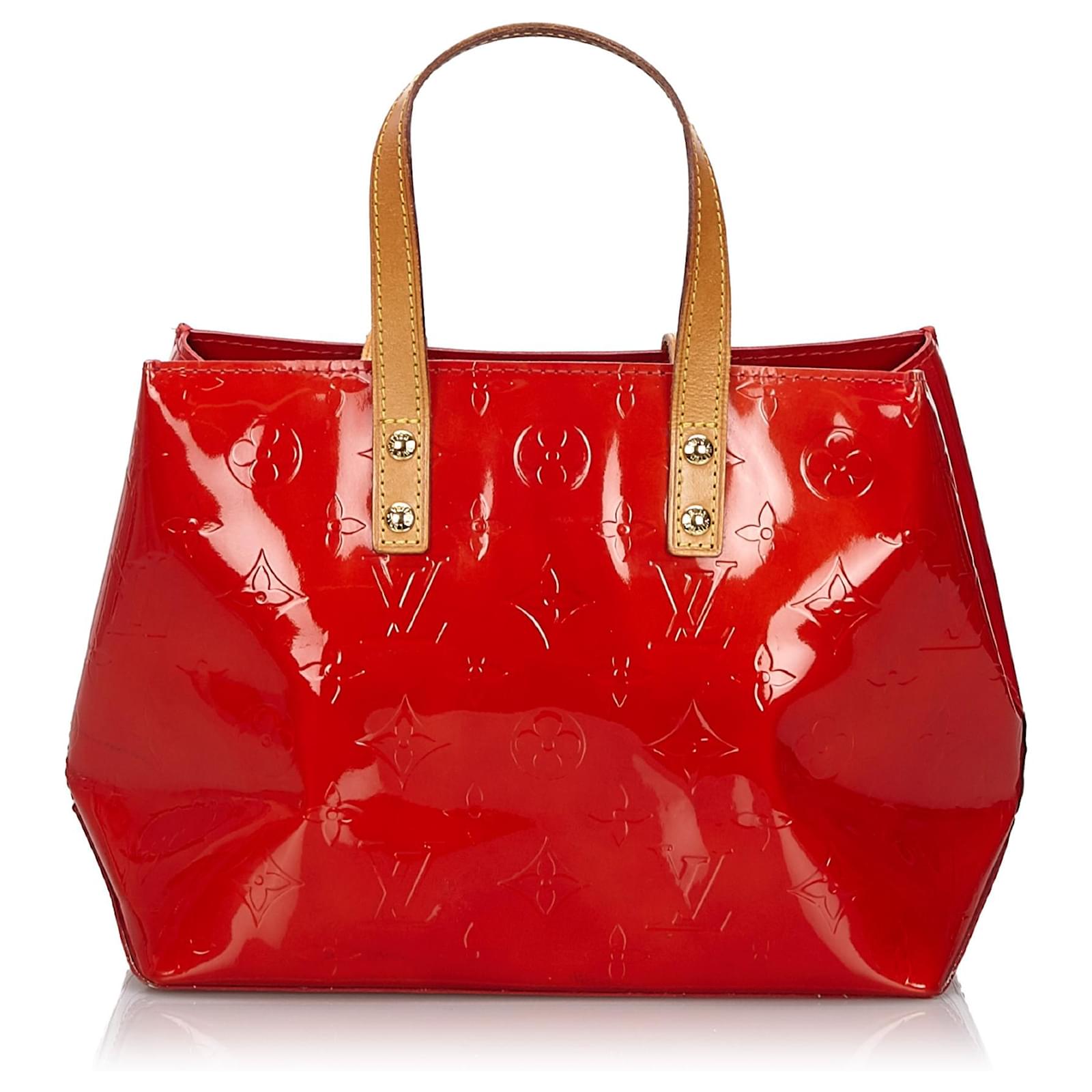 Louis Vuitton Red Vernis Reade PM Cuir Cuir vernis Rouge ref.144809 ...