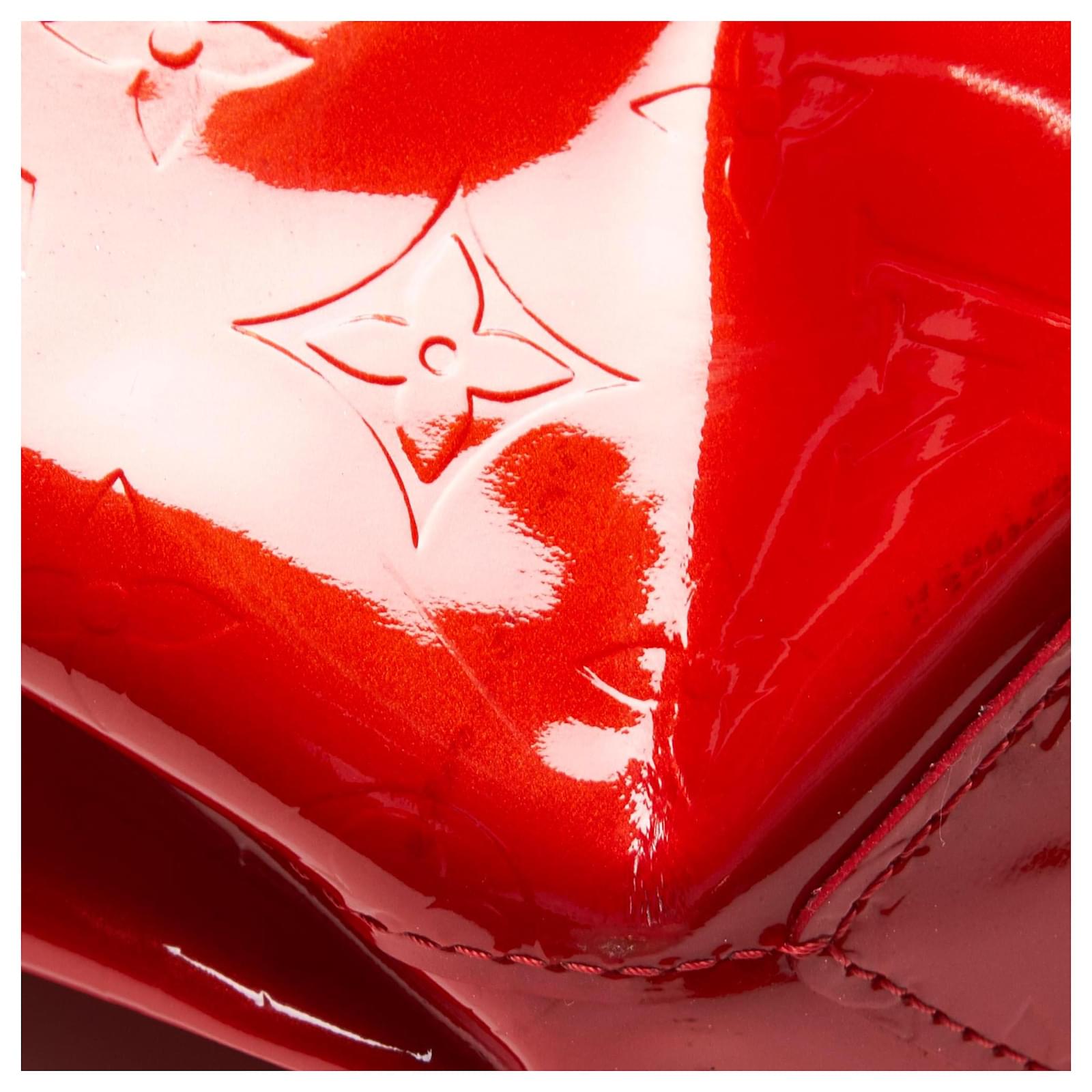 Louis Vuitton Red Vernis Reade PM Cuir Cuir vernis Rouge ref.144809 ...