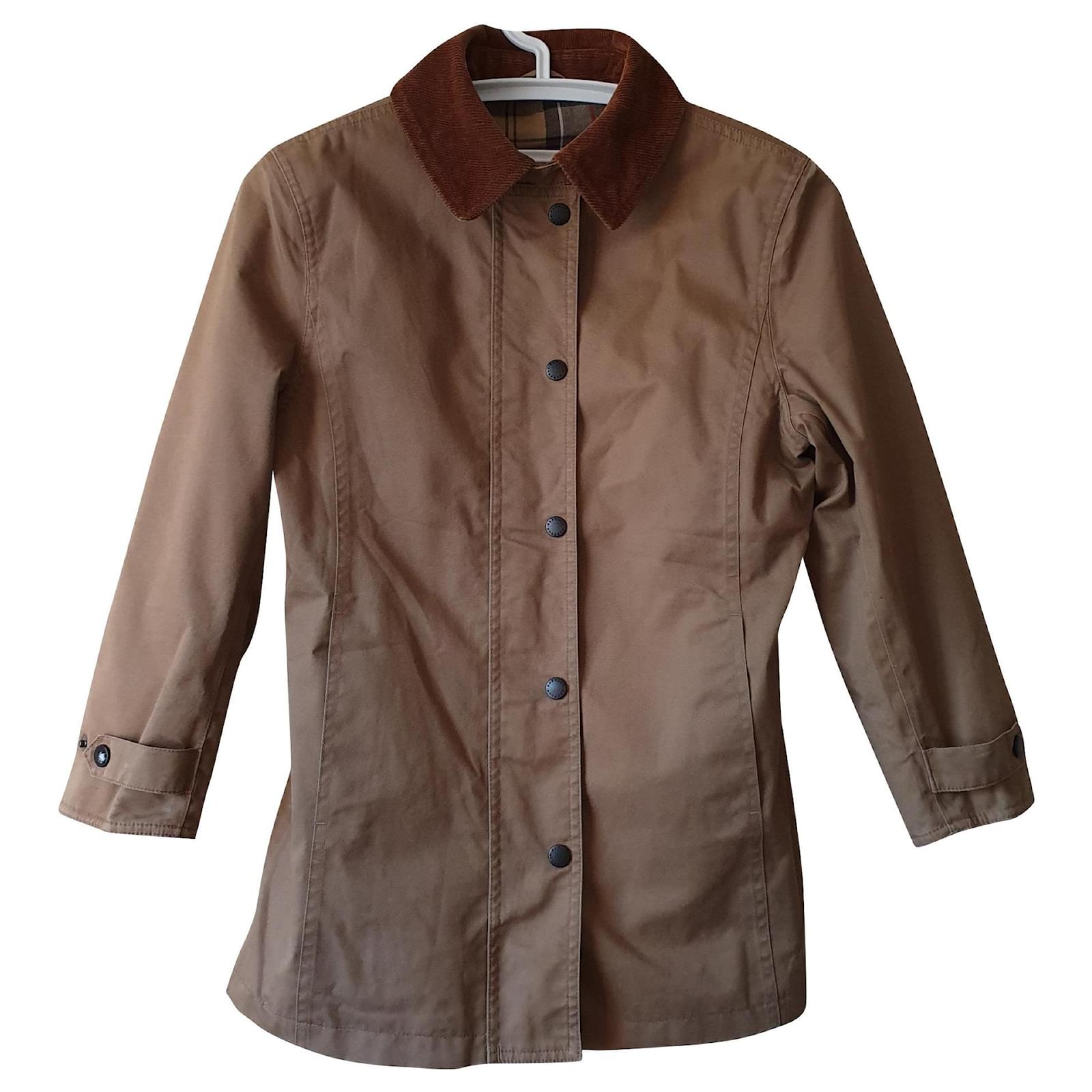 Barbour Jackets Brown Beige Cotton Polyester ref.145755 - Joli Closet