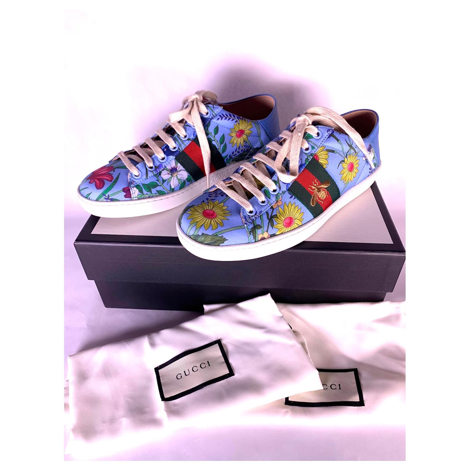 Gucci Ace Blue Cloth ref.146361 - Joli Closet