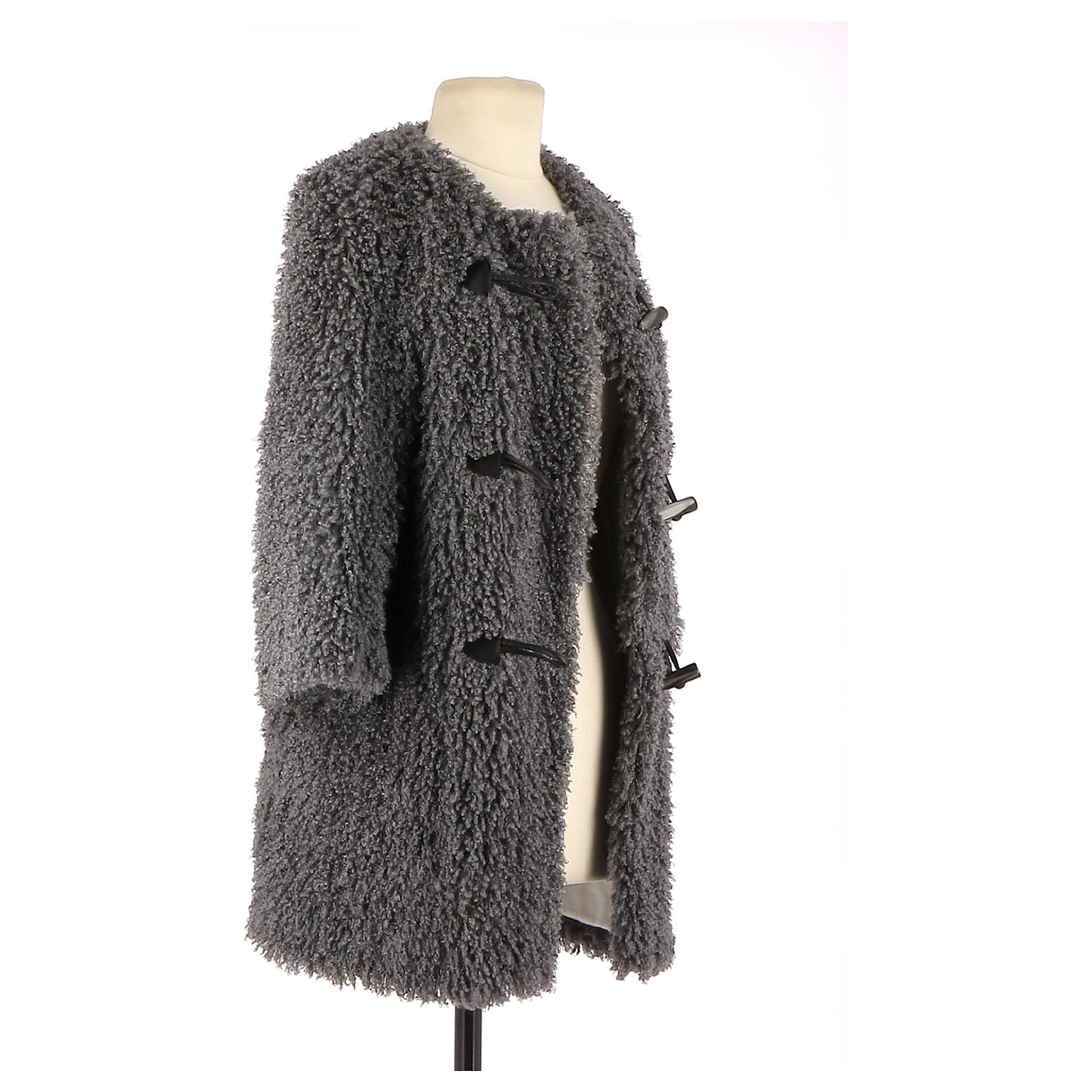 Cop Copine Coat Grey Polyester ref.149573 - Joli Closet