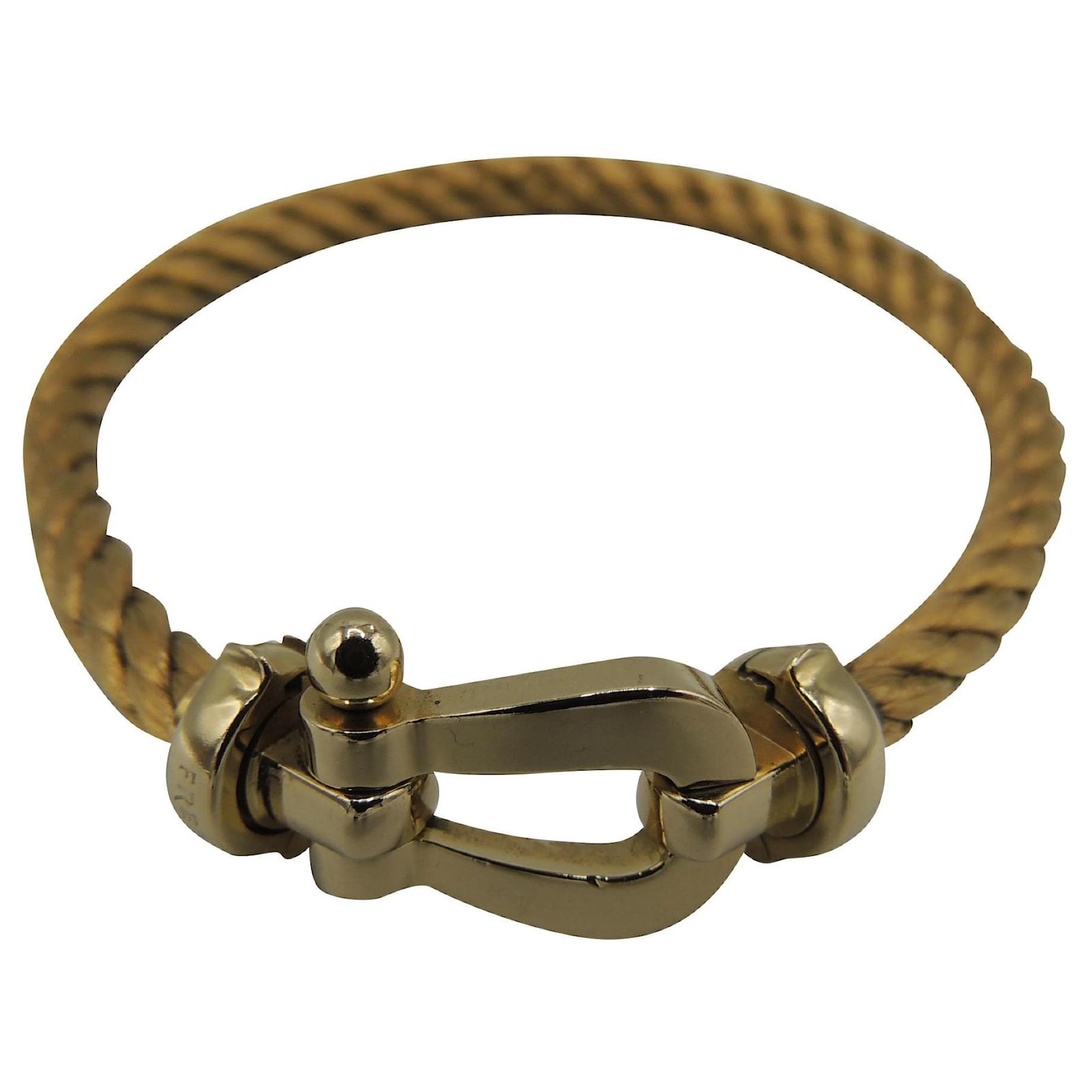 FRED BRACELET FORCE 10 GRAND MODELE OR JAUNE Doré ref.149730 - Joli Closet
