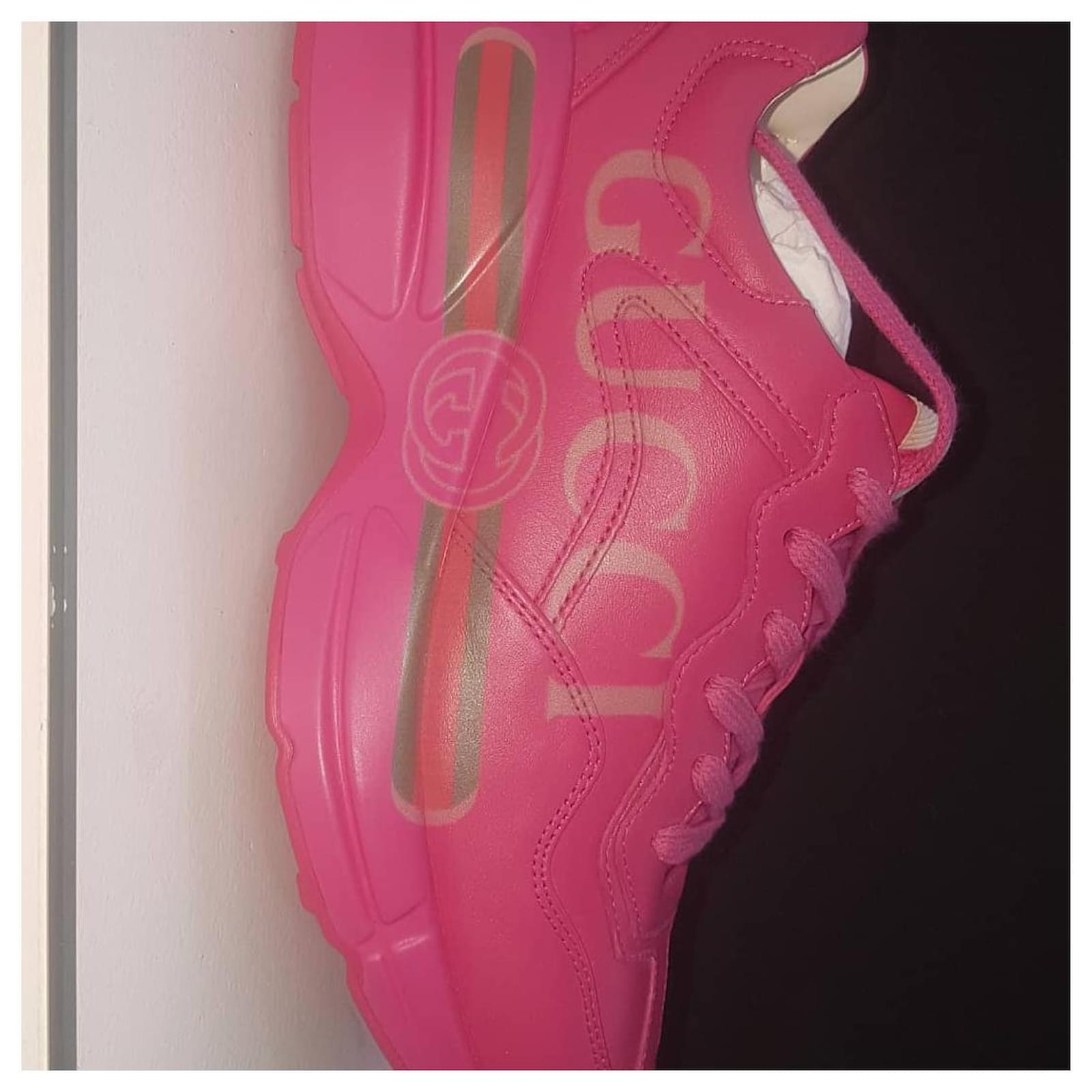 Gucci sneakers new Fuschia Leather ref.149908 - Joli Closet